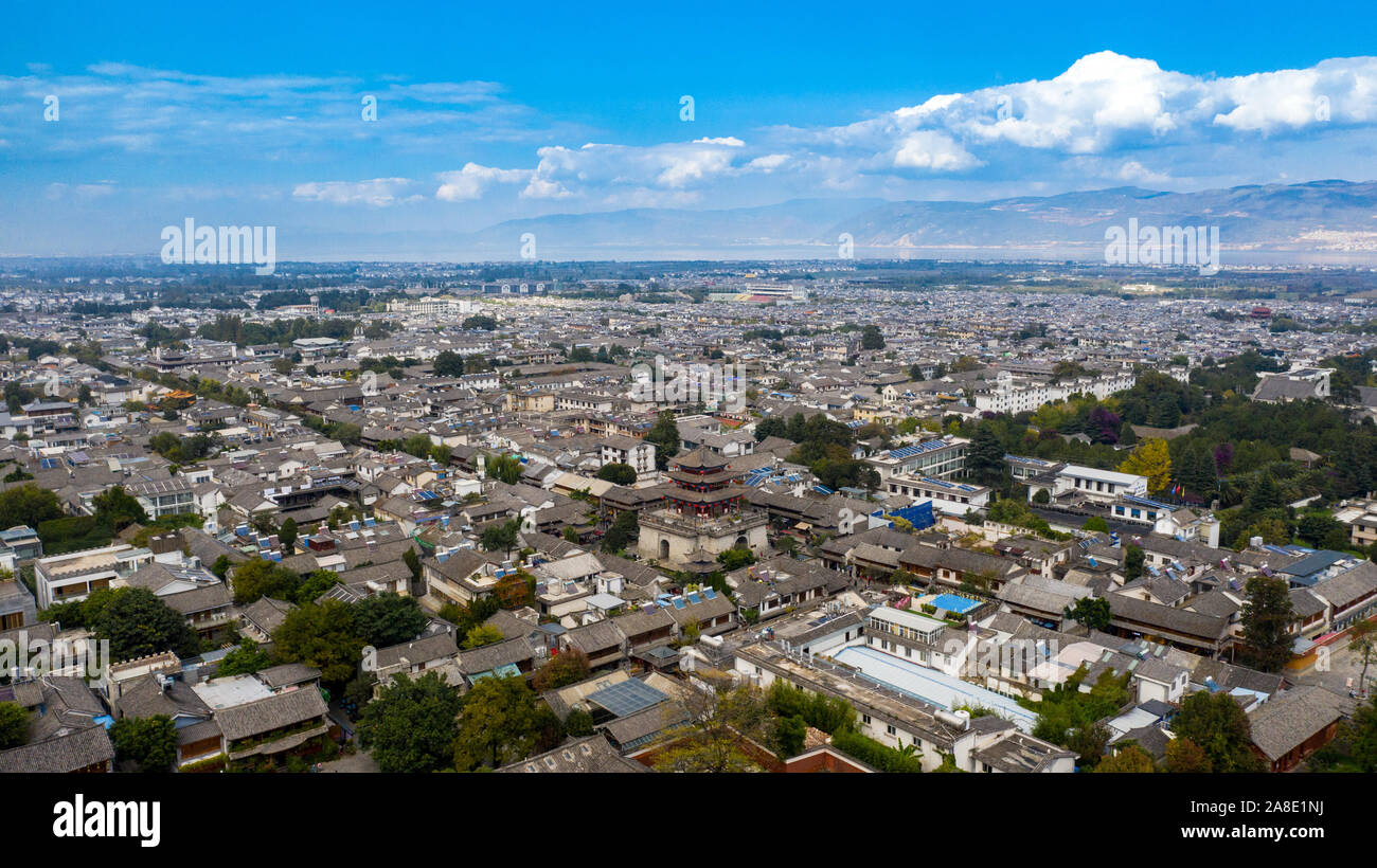 Skyline of Dali Ancient Town in Dali City, Dali Bai Autonomous ...