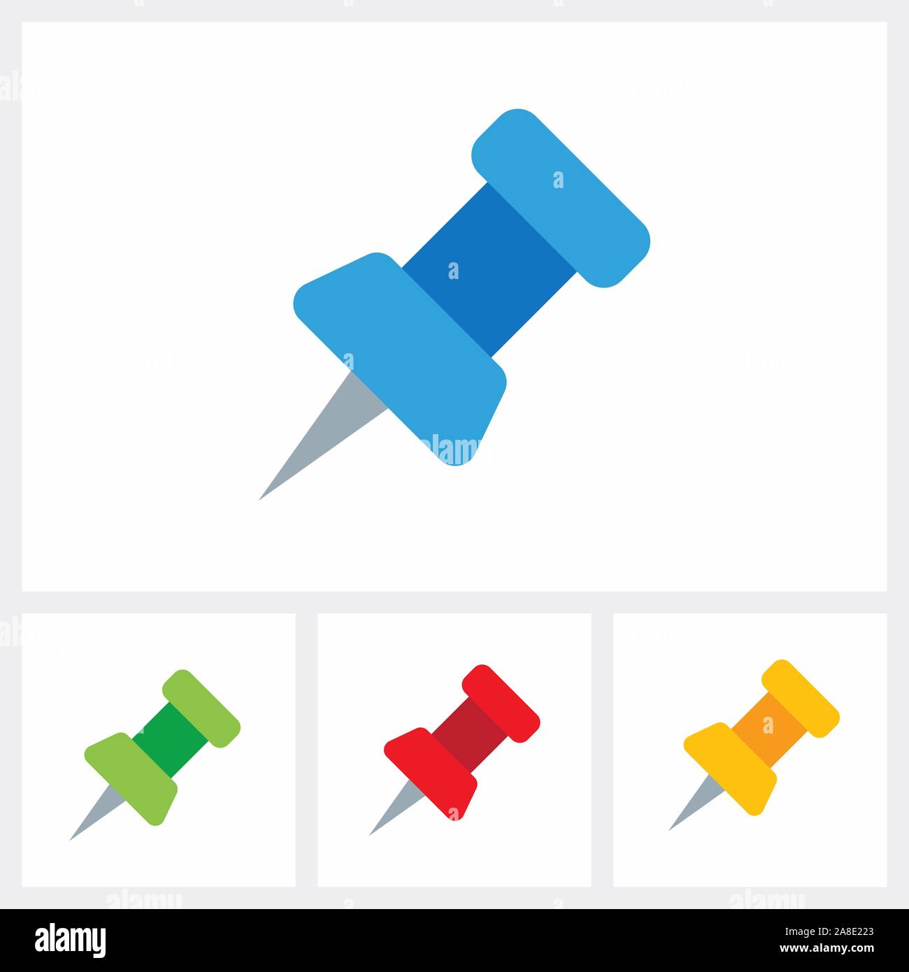 Push pin symbol hi-res stock photography and images - Alamy