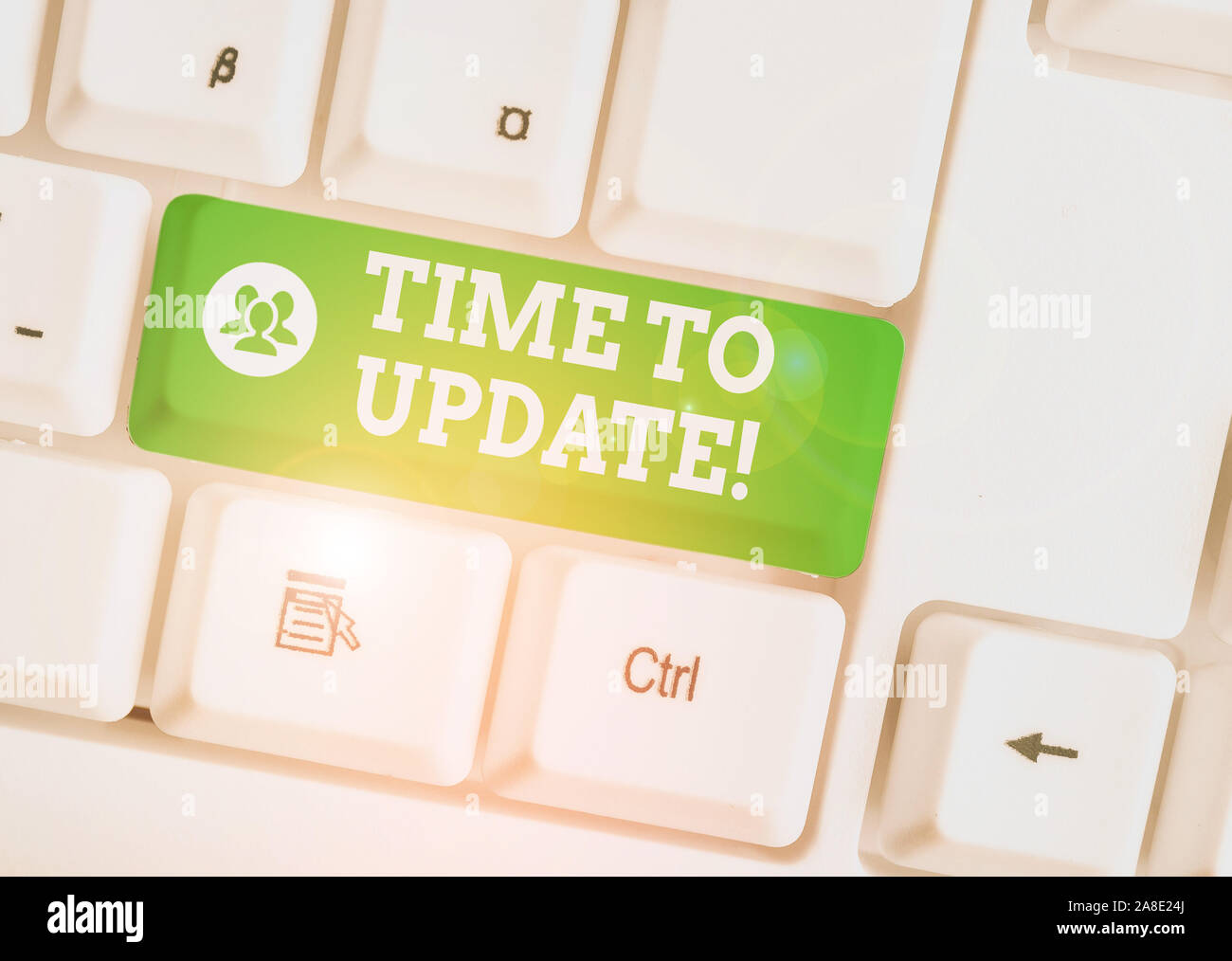 Handwriting text Time To Update. Conceptual photo act updating ...