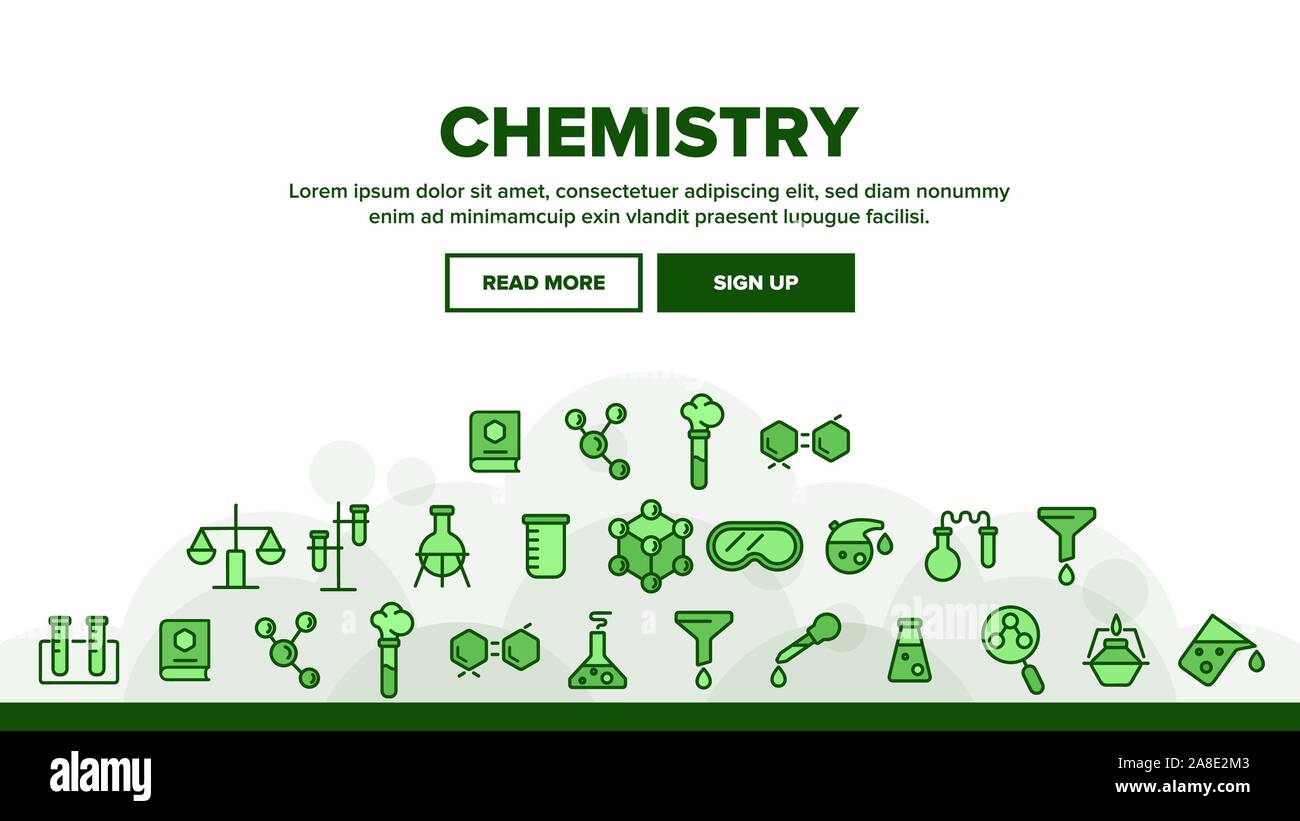 Collection Chemistry Elements Icons Set Vector Stock Vector Image & Art ...