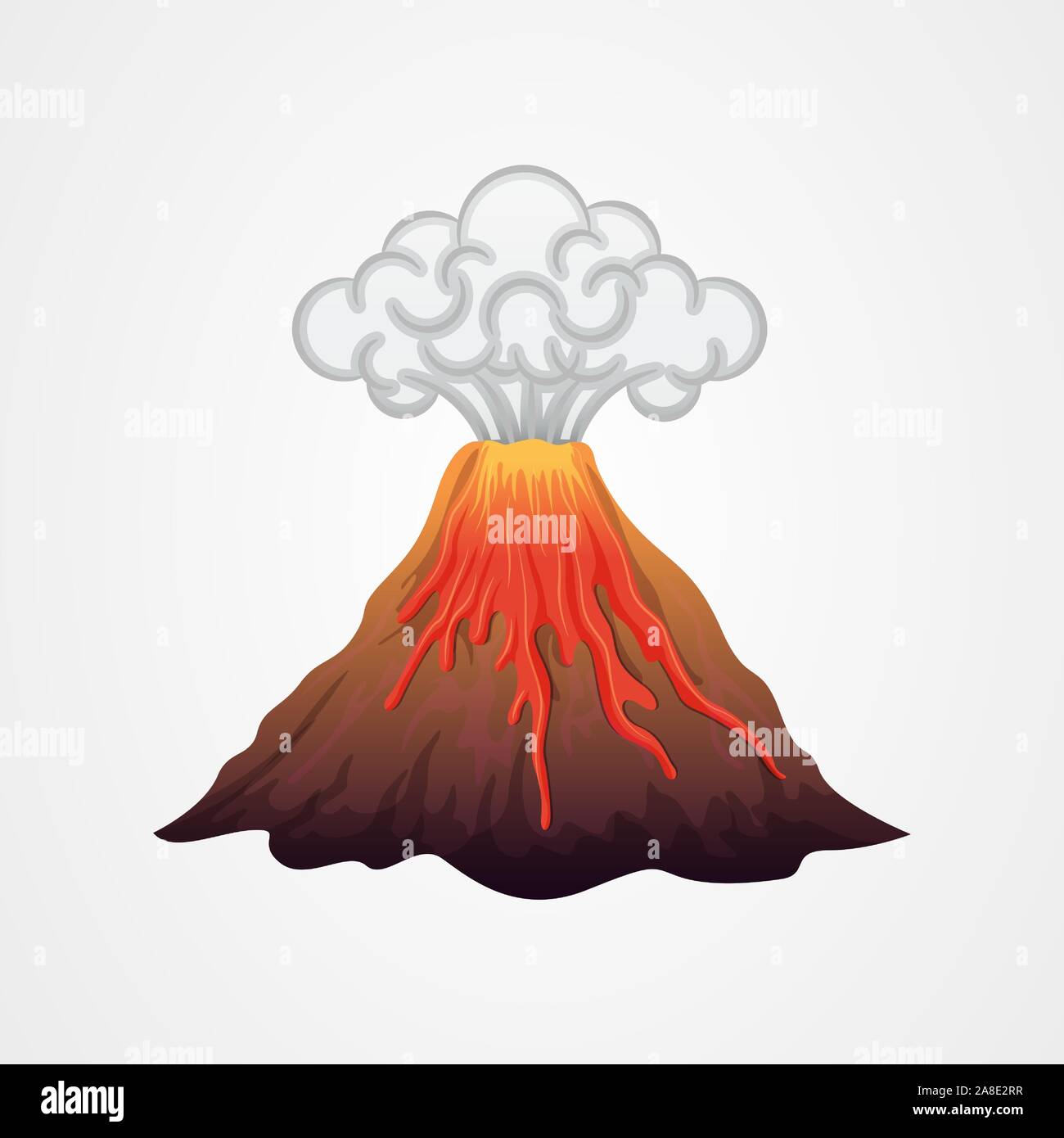 Lava volcanic island Stock Vector Images - Alamy