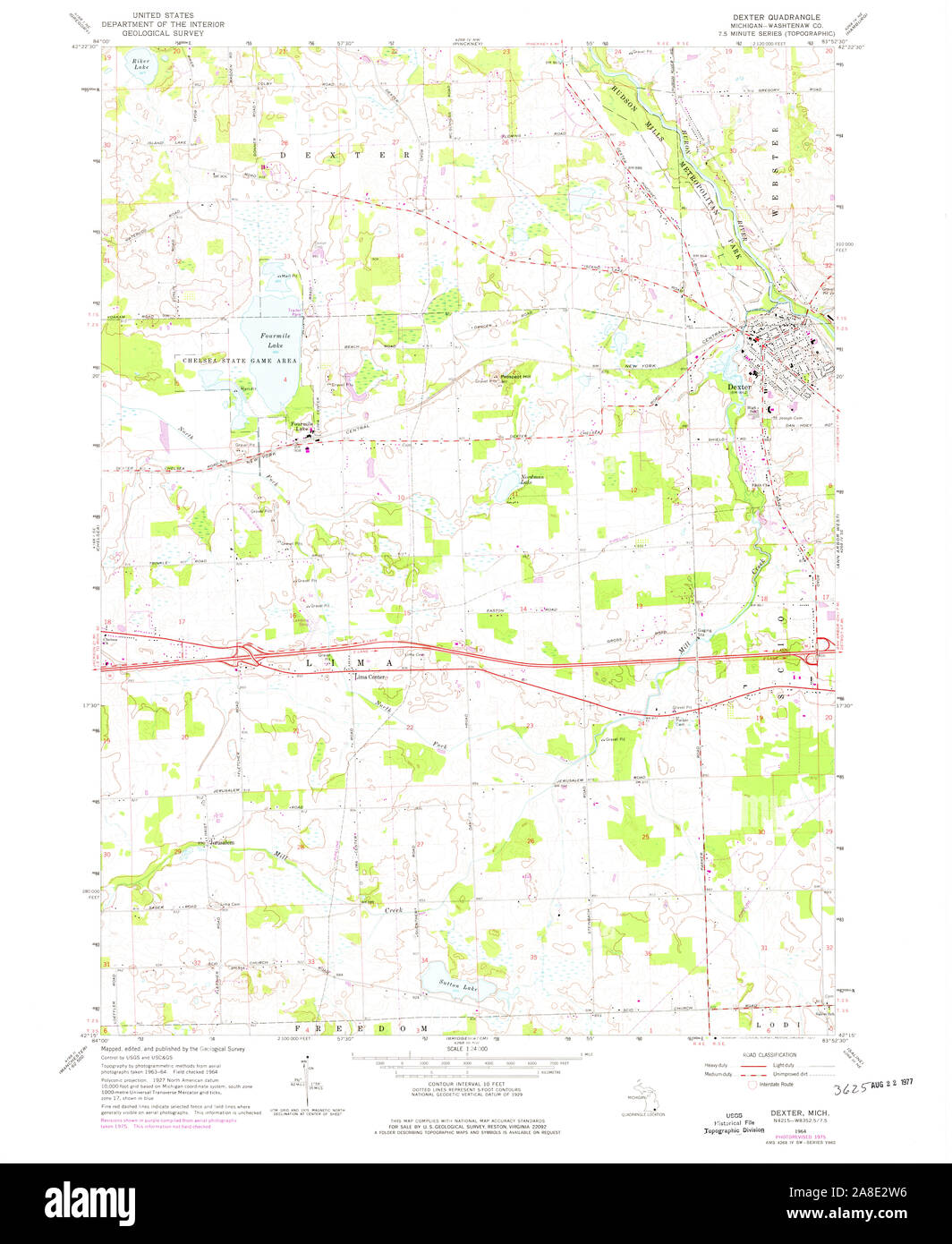 Map of dexter hi-res stock photography and images - Alamy