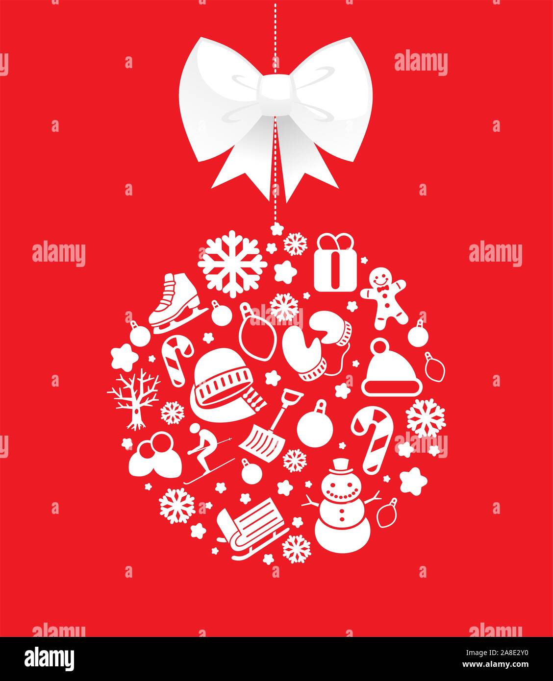 Santa claus decoration candles Stock Vector Images - Alamy