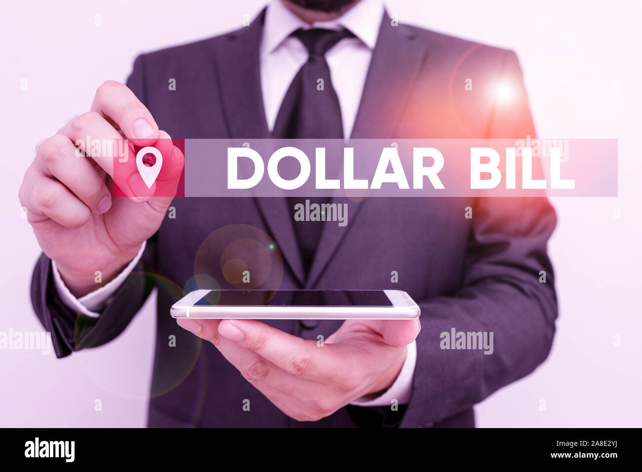 Conceptual hand writing showing Dollar Bill. Concept meaning a piece of ...