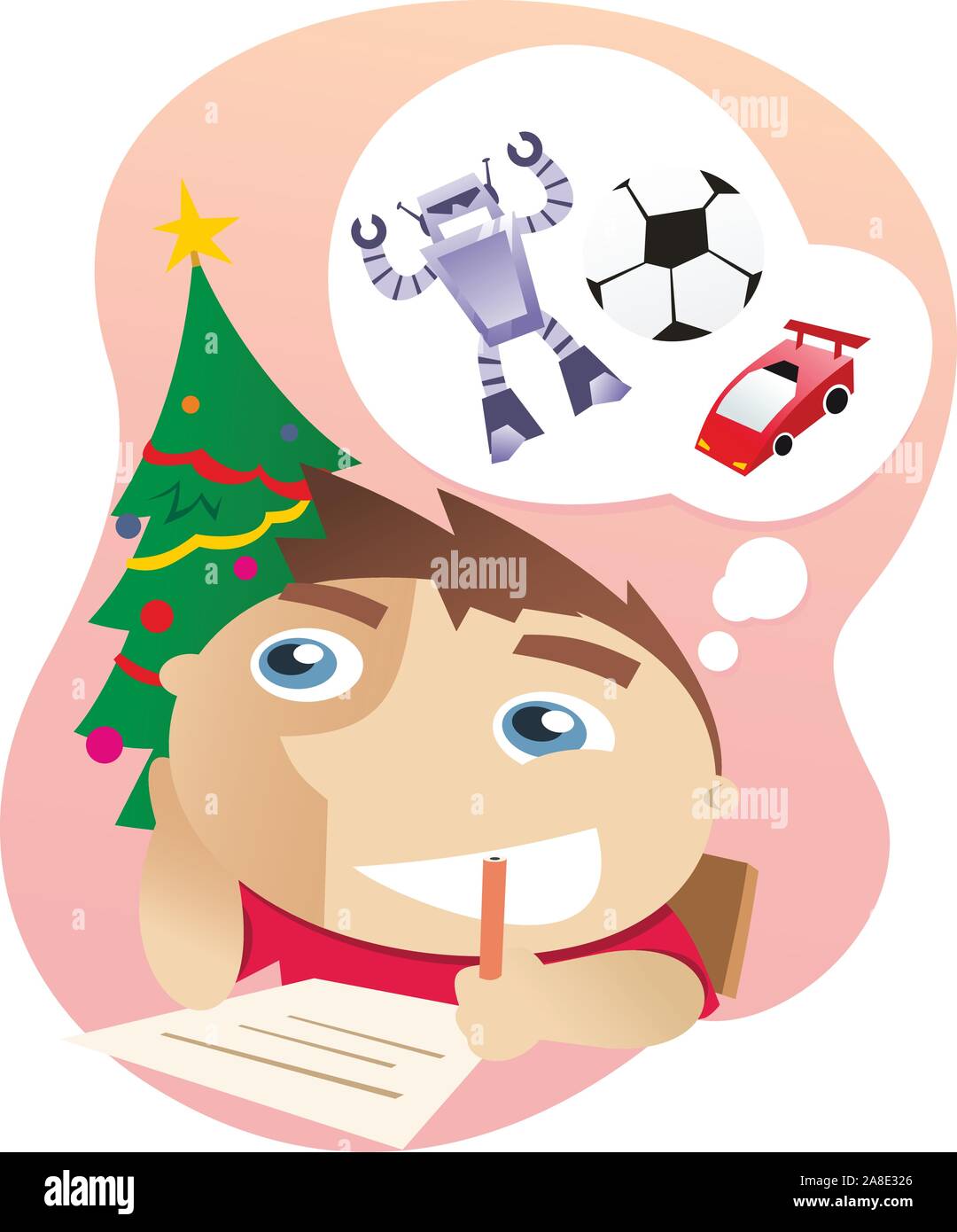 Illustration santa claus boy Stock Vector Images - Alamy
