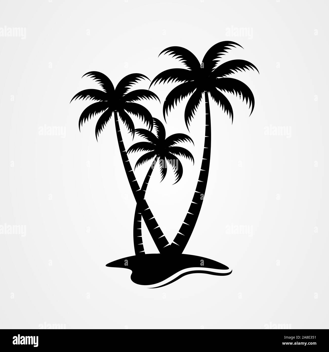 Simple Palm Tree Vector
