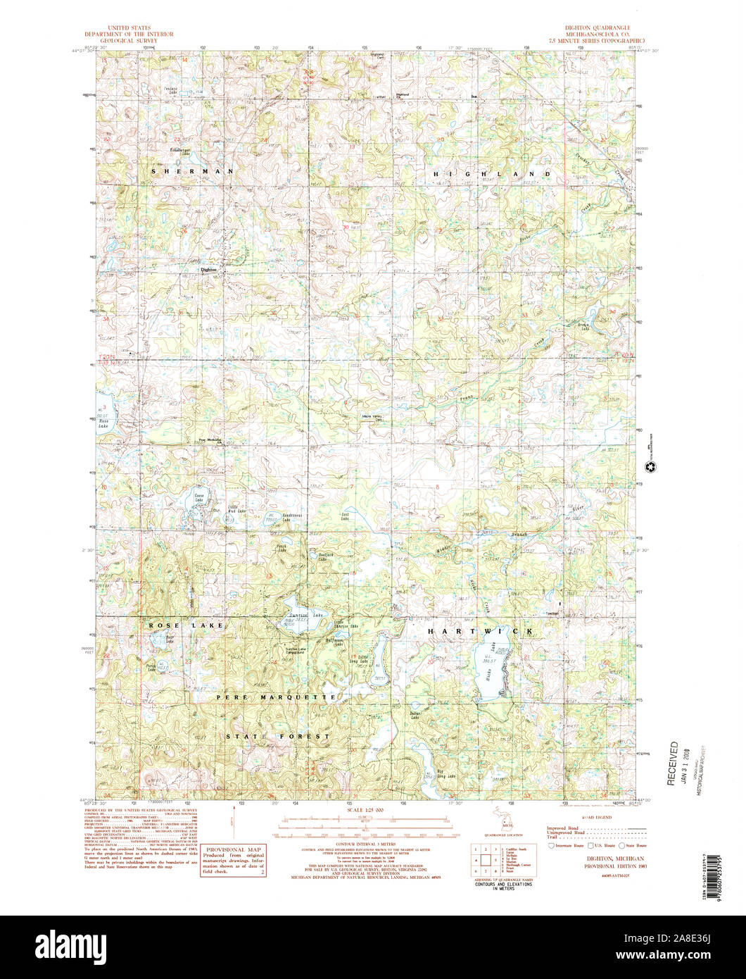 Map of dighton hi-res stock photography and images - Alamy