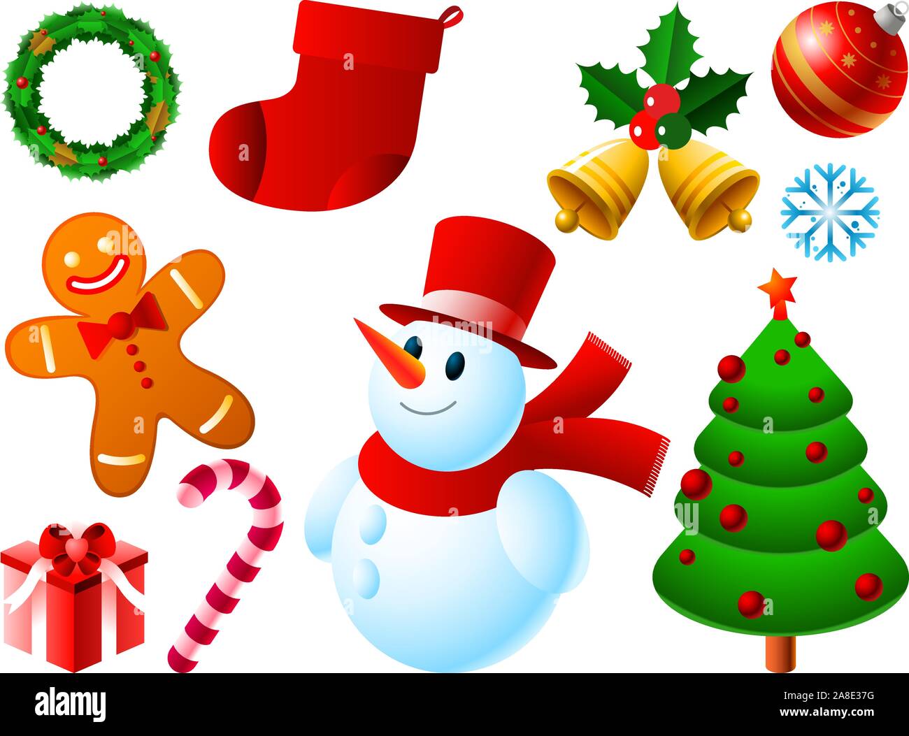 Christmas vector icons Stock Vector Image & Art - Alamy