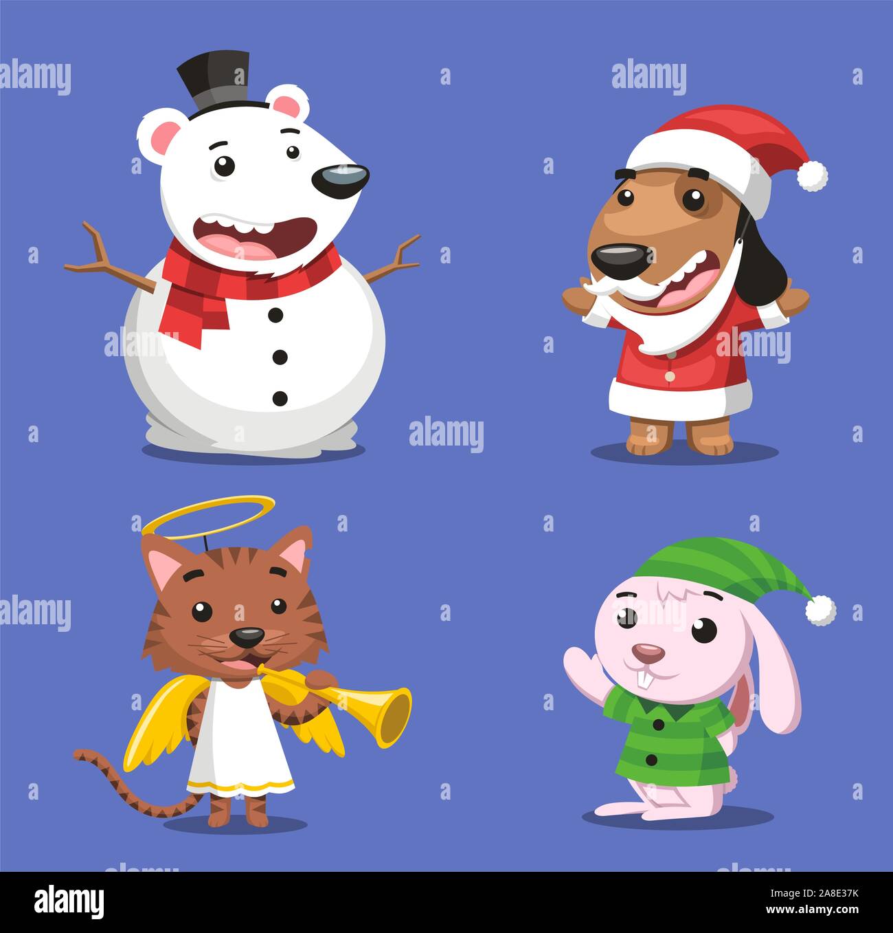 Snow sculpture animals Stock Vector Images - Alamy