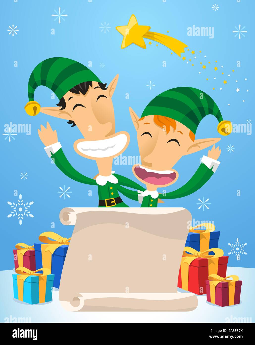 Presents list Stock Vector Images - Alamy