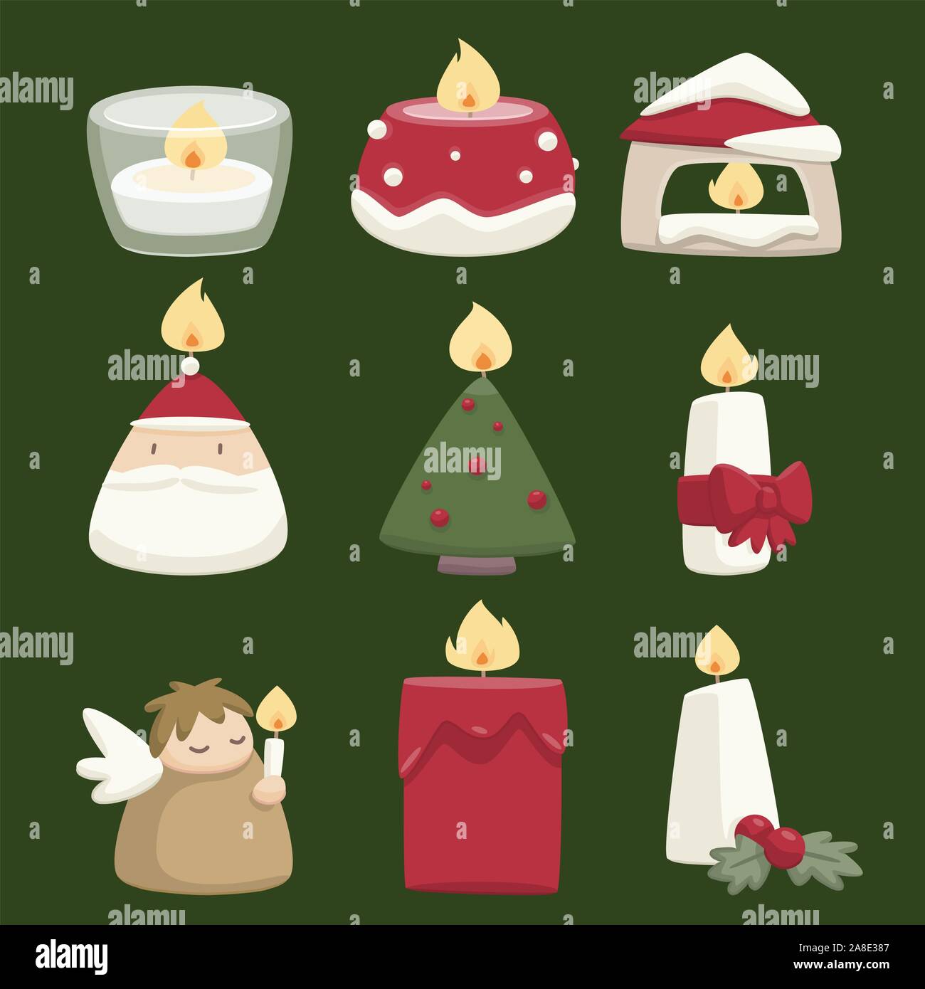Angel candles Stock Vector Images - Alamy