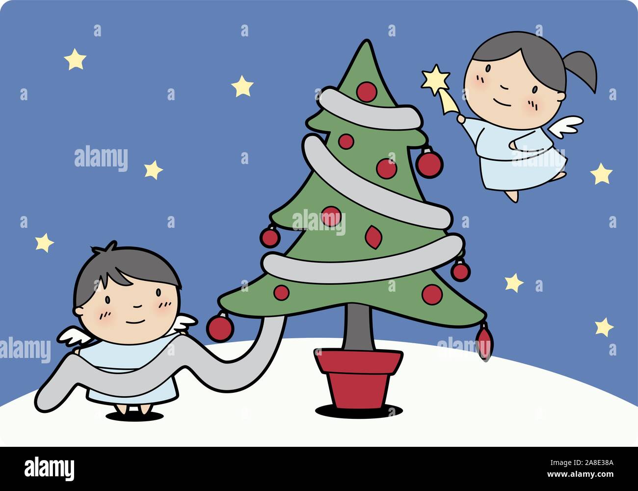 Three angels Stock Vector Images - Alamy