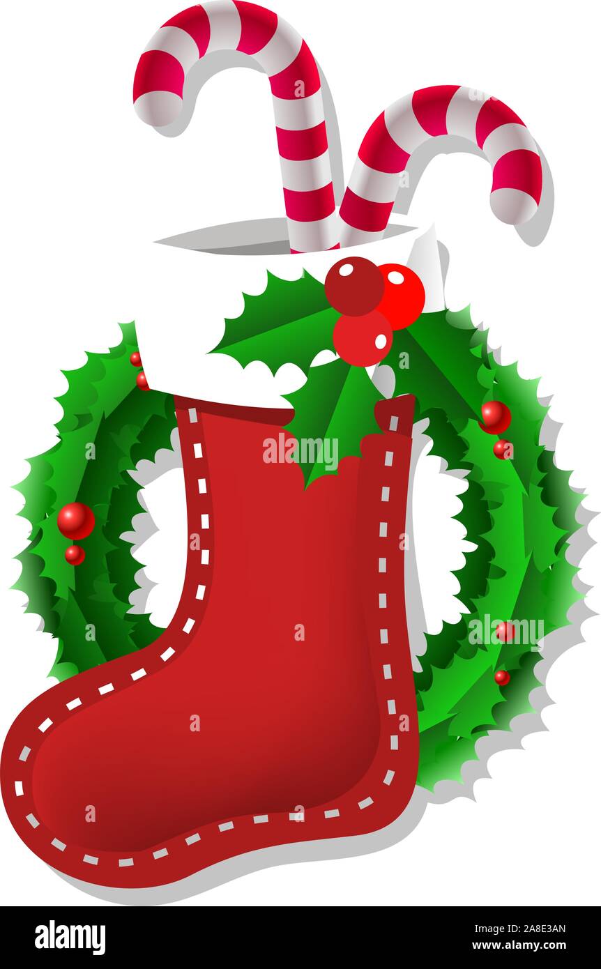 Christmas candy cane house Stock Vector Images - Alamy