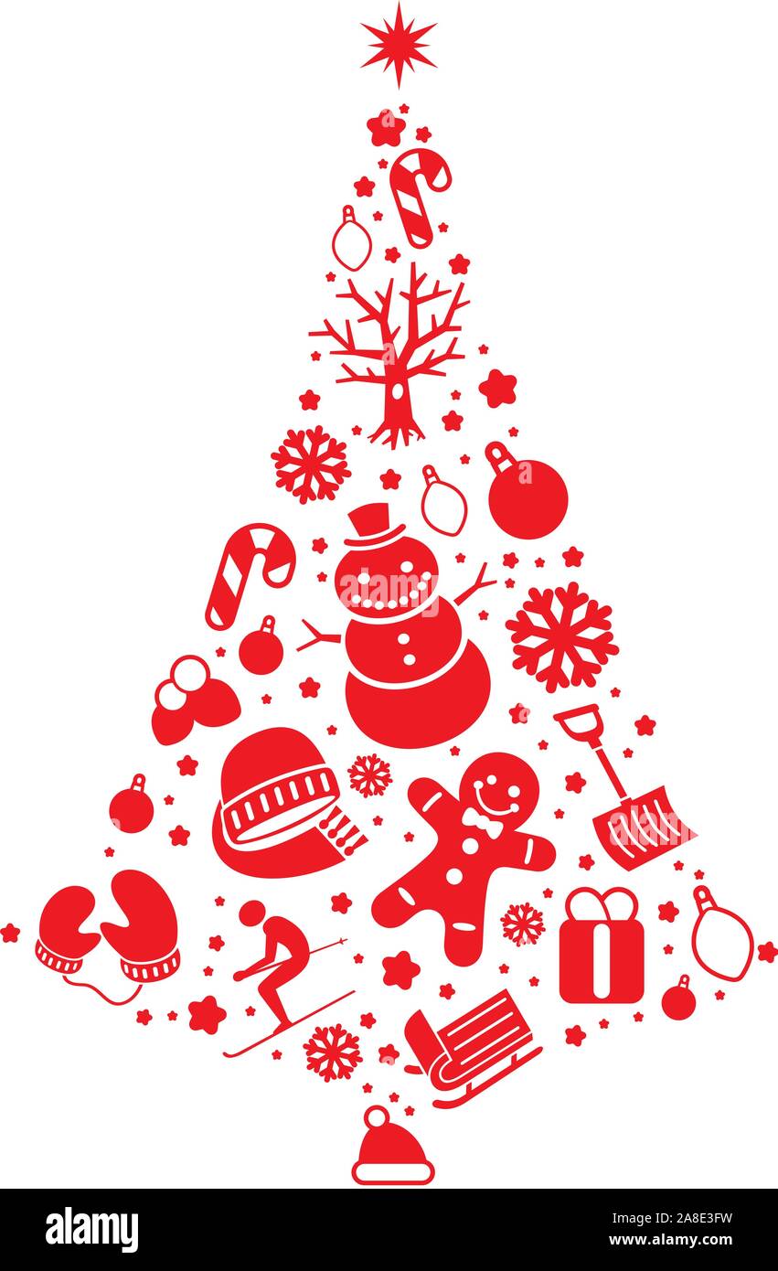 Christmas tree icons design Stock Vector Image & Art - Alamy