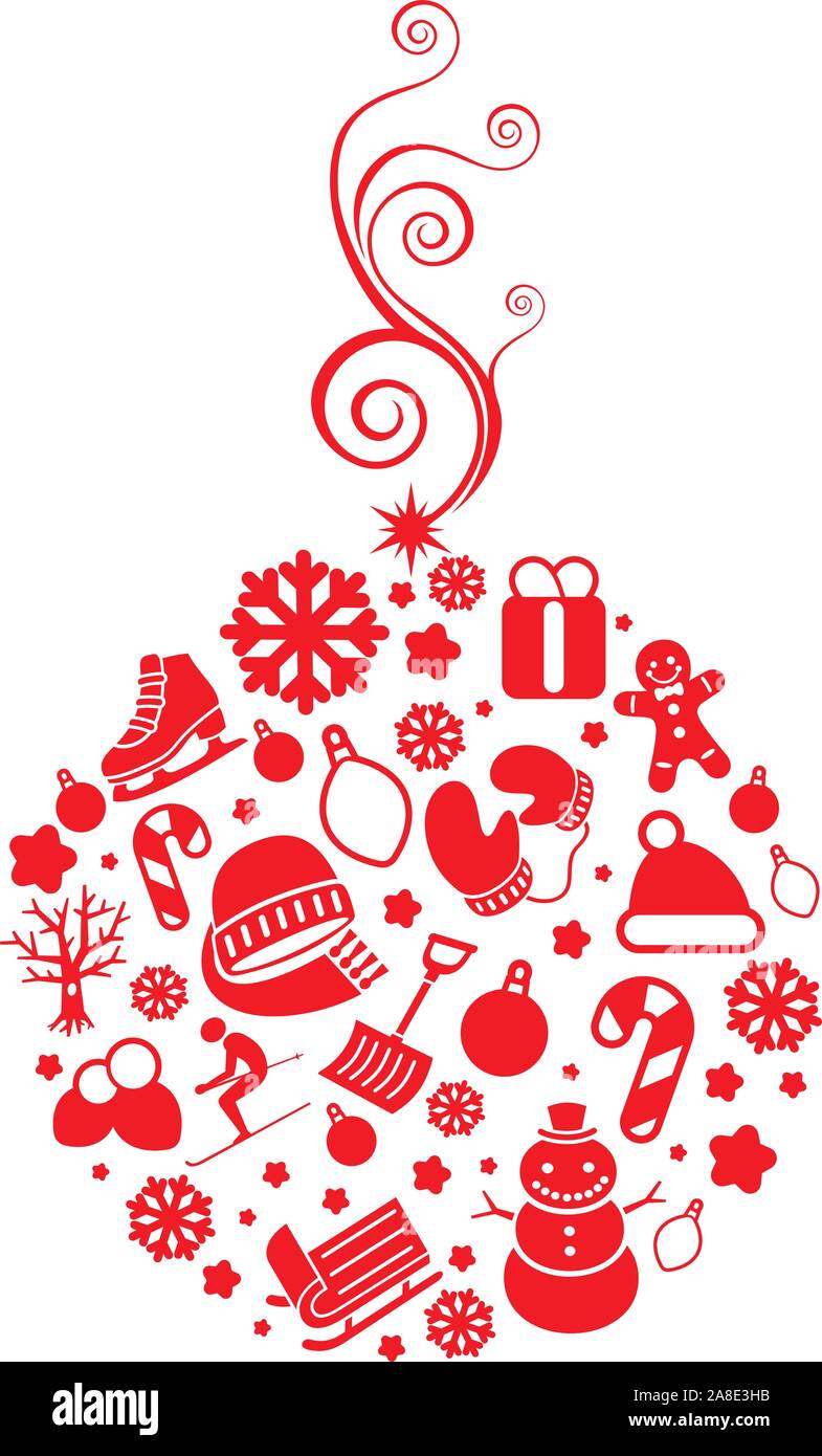 Christmas candles snow fir Stock Vector Images - Alamy