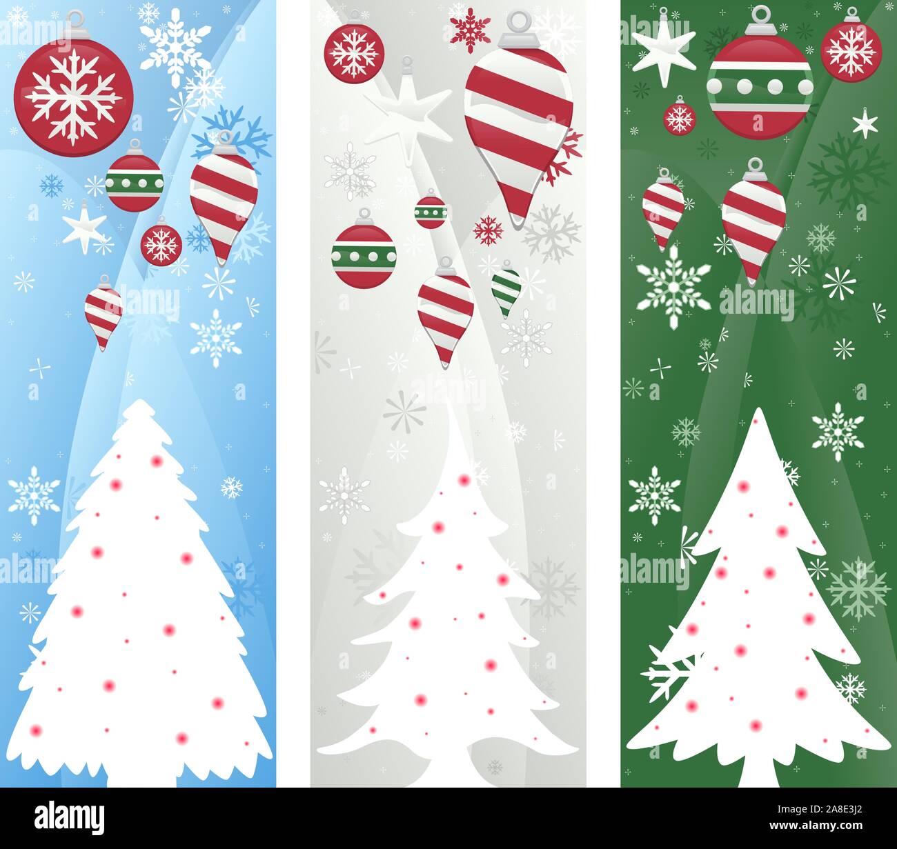 Christmas tree banner design Stock Vector Image & Art - Alamy