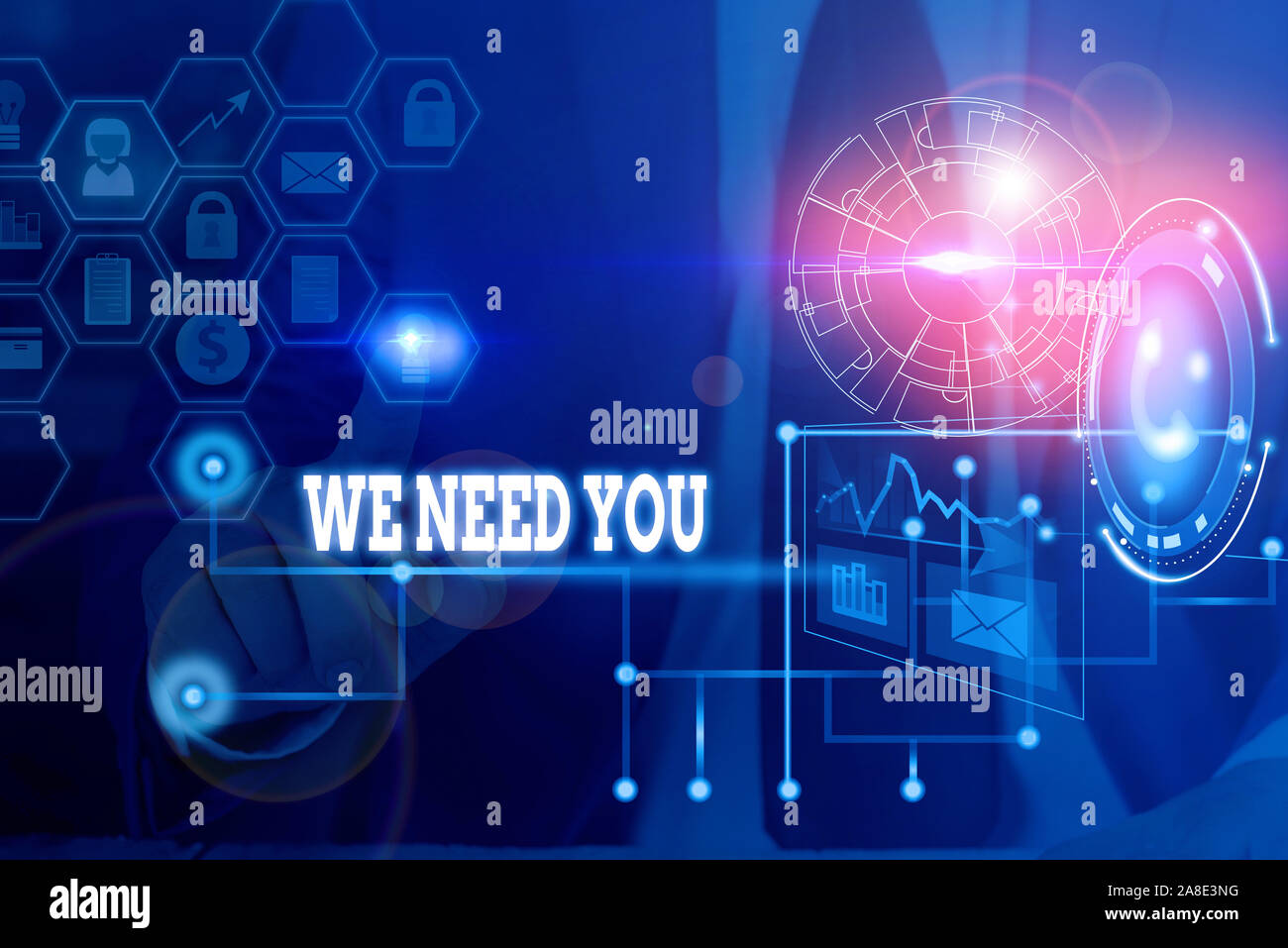 Conceptual hand writing showing We Need You. Concept meaning to fulfill ...