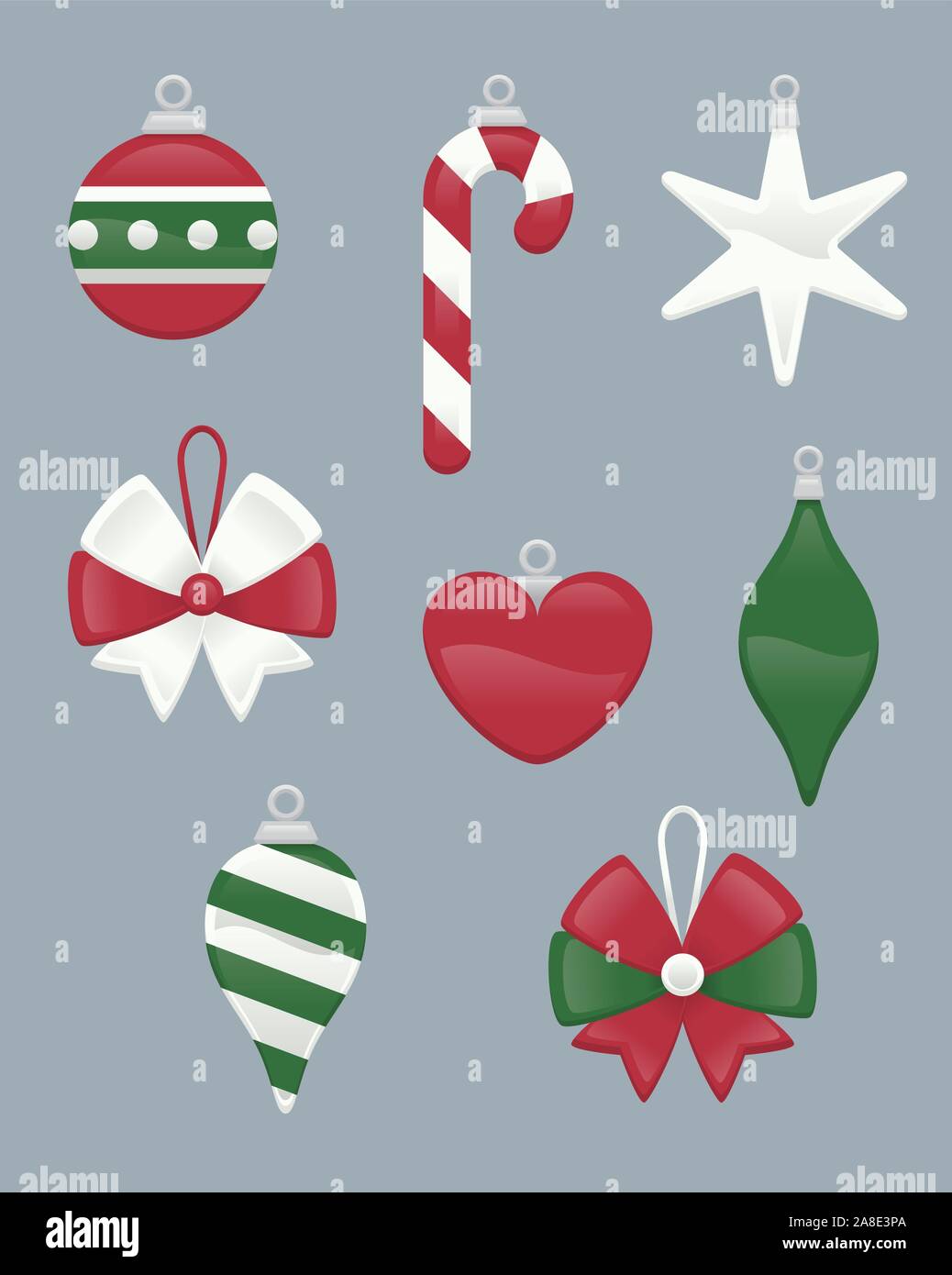 Decorations ornaments christmas tree Stock Vector Images - Alamy