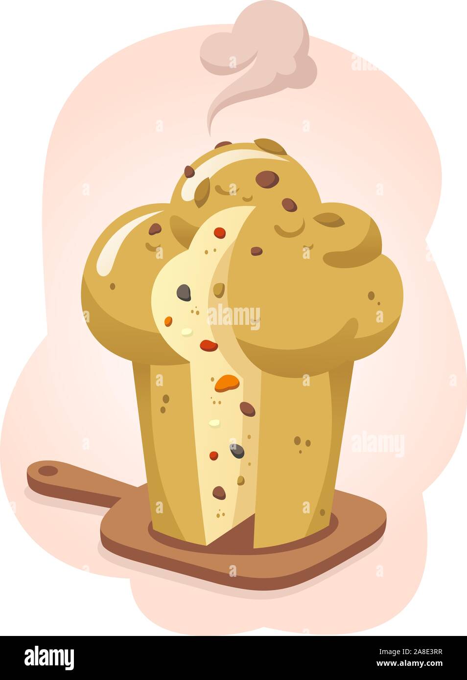 Dessert illustration for celebrations Stock Vector Images - Alamy