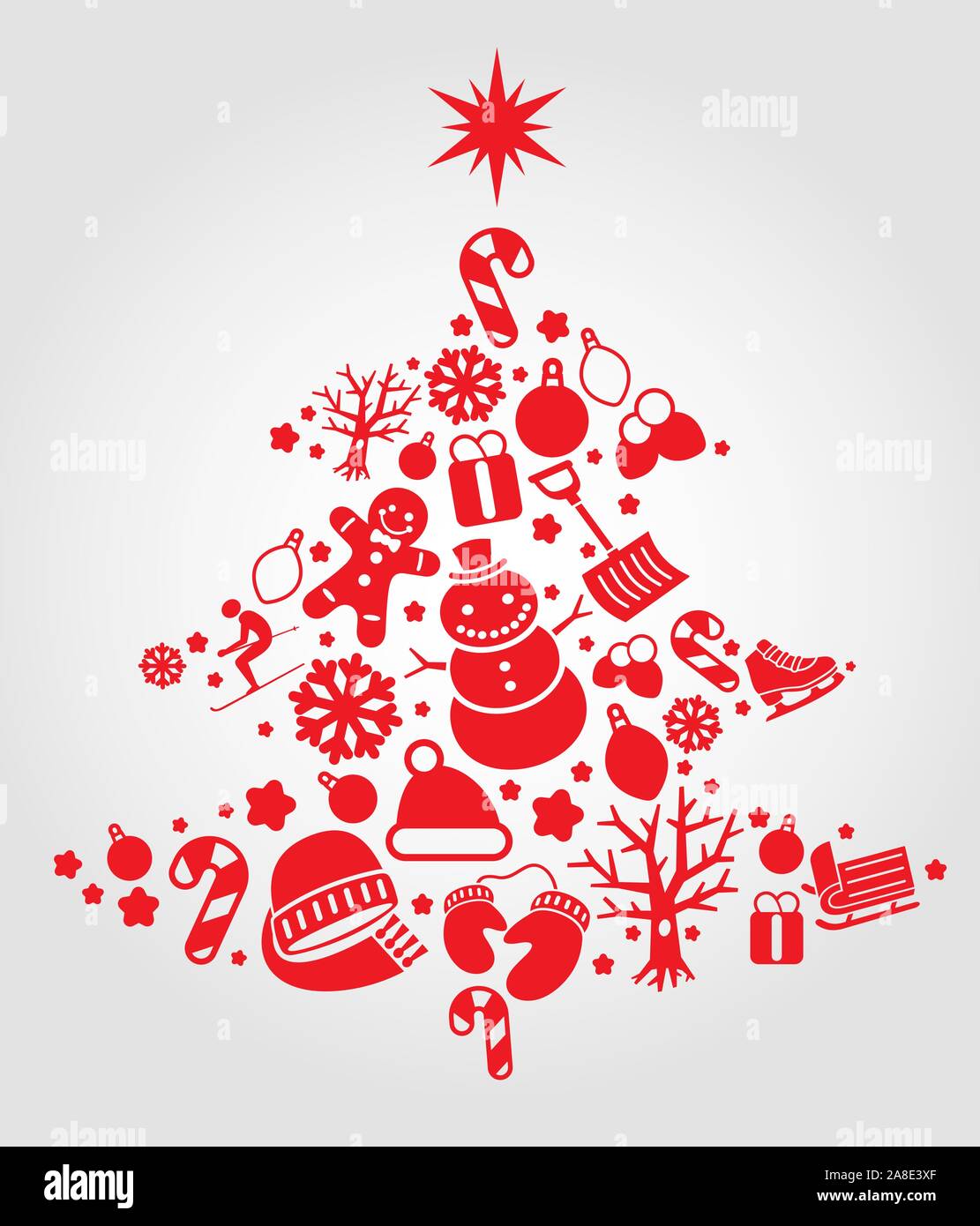 Christmas tree icons design Stock Vector Image & Art - Alamy