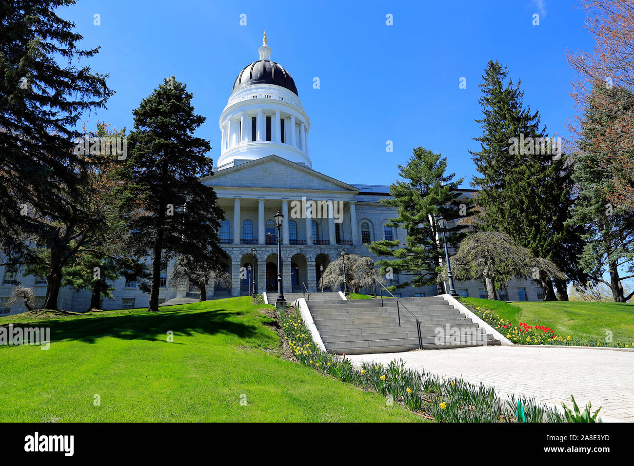 Maine State House, Augusta, Maine, USA Stock Photo - Alamy