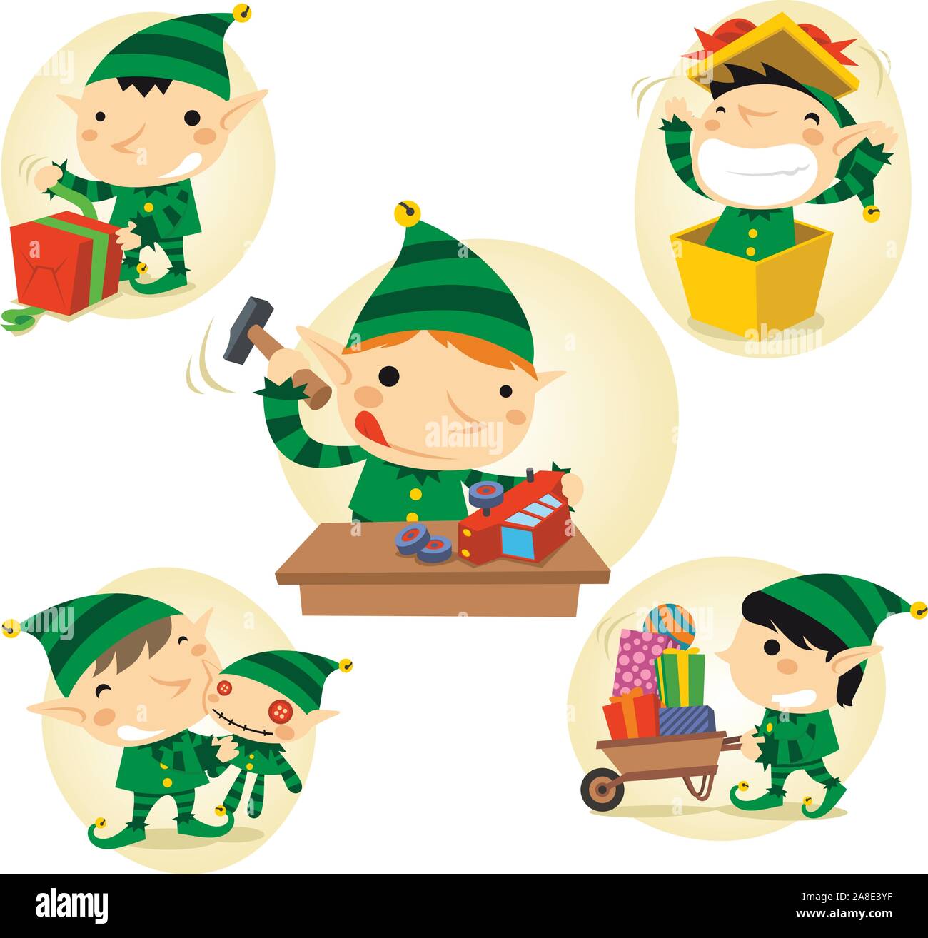 Santa workshop Cut Out Stock Images & Pictures - Alamy