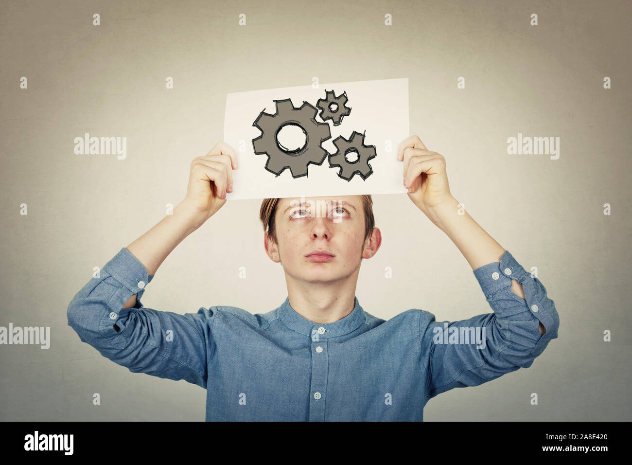 Person thinking symbols hi-res stock photography and images - Alamy