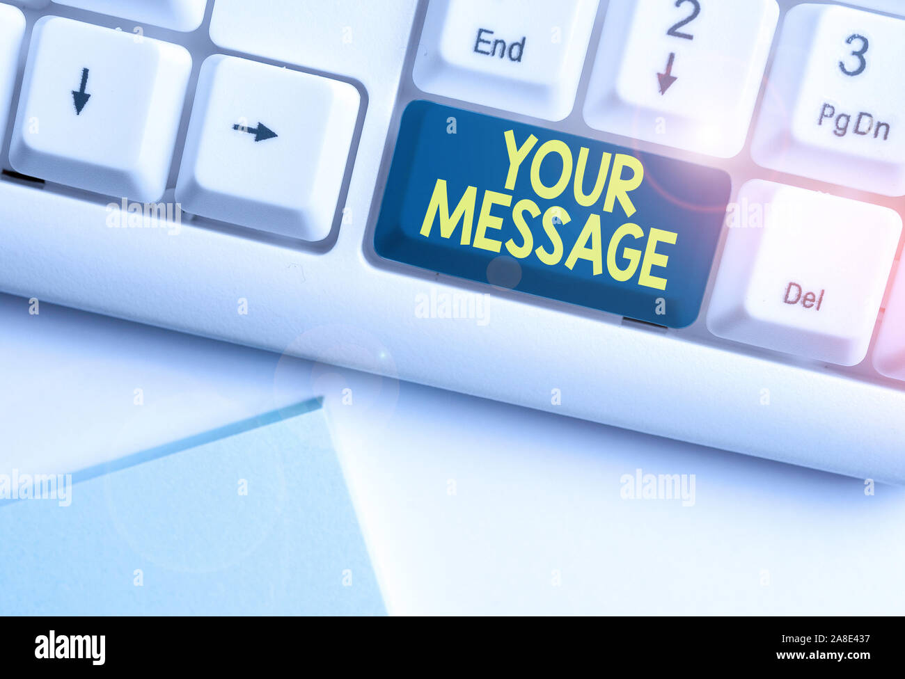 Handwriting text Your Message. Conceptual photo piece of information or ...