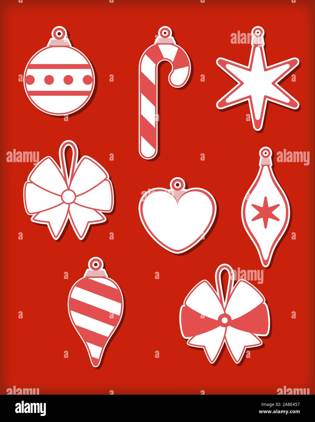 Christmas house decorations Stock Vector Images - Alamy