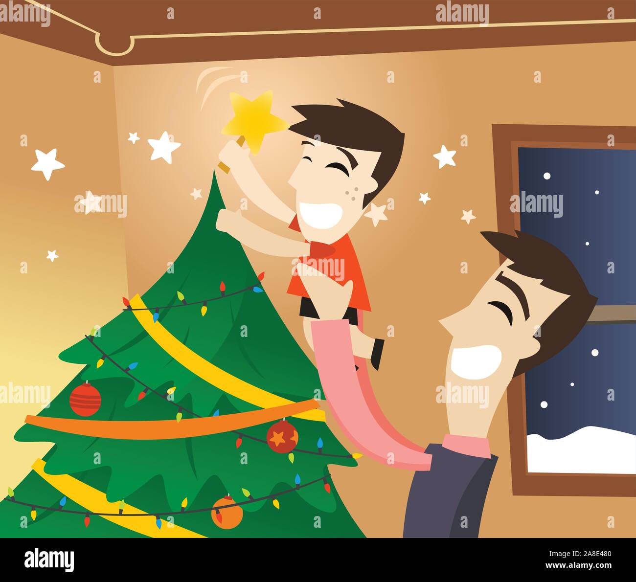 Father christmas Stock Vector Images - Alamy