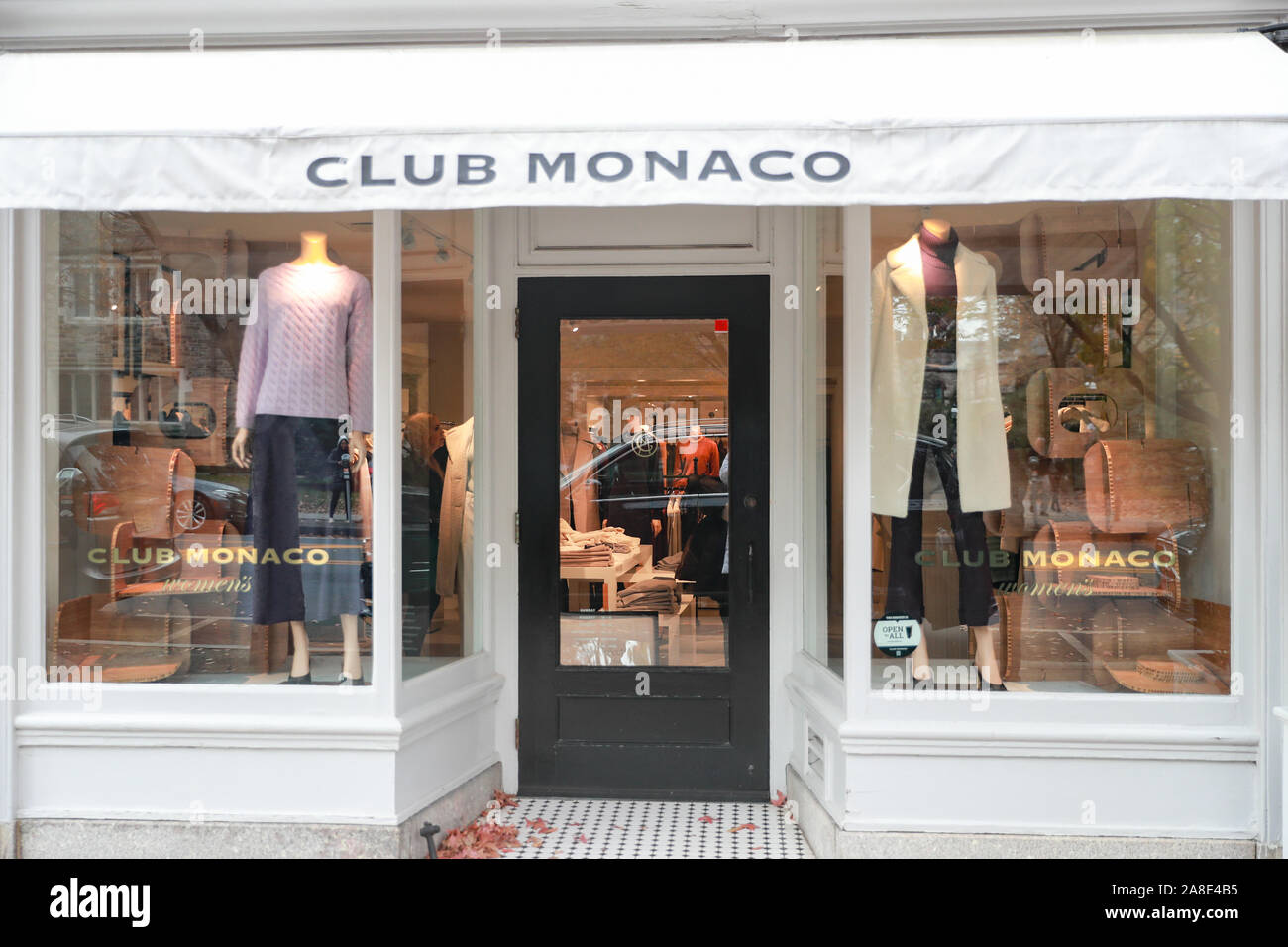 Princeton New Jersey November 11 2019:Club Monaco store in New Jersey ...