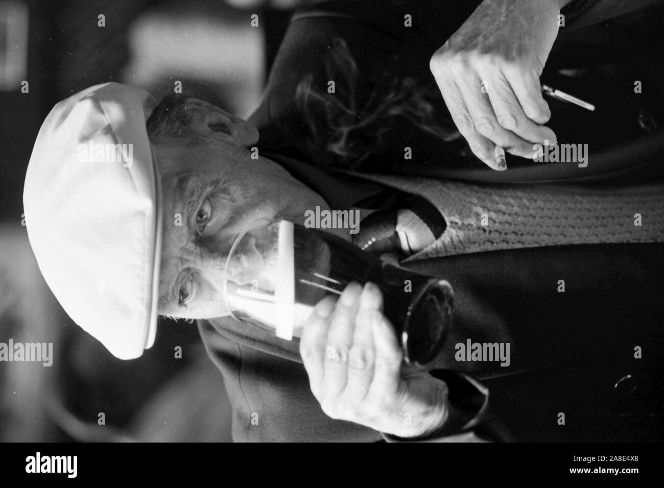 Regulars in the Eldon pub Leeds 1983 Stock Photo - Alamy
