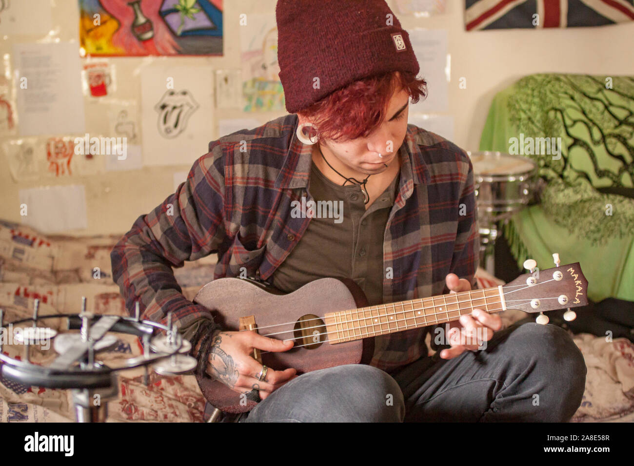 Ukulele player hawaiian hi-res stock photography and images - Alamy