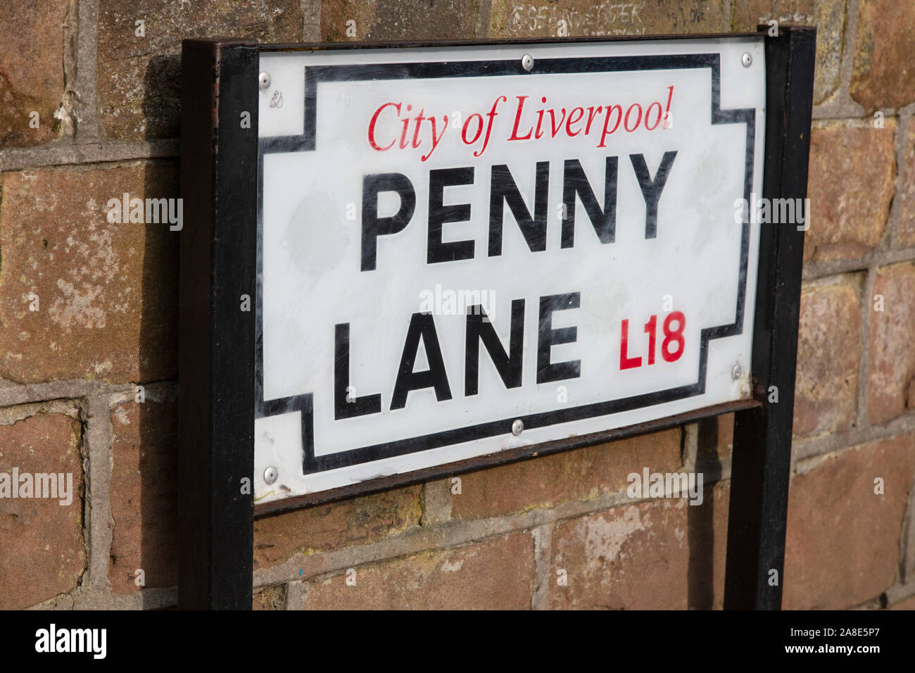 Penny lane road sign in hi-res stock photography and images - Alamy