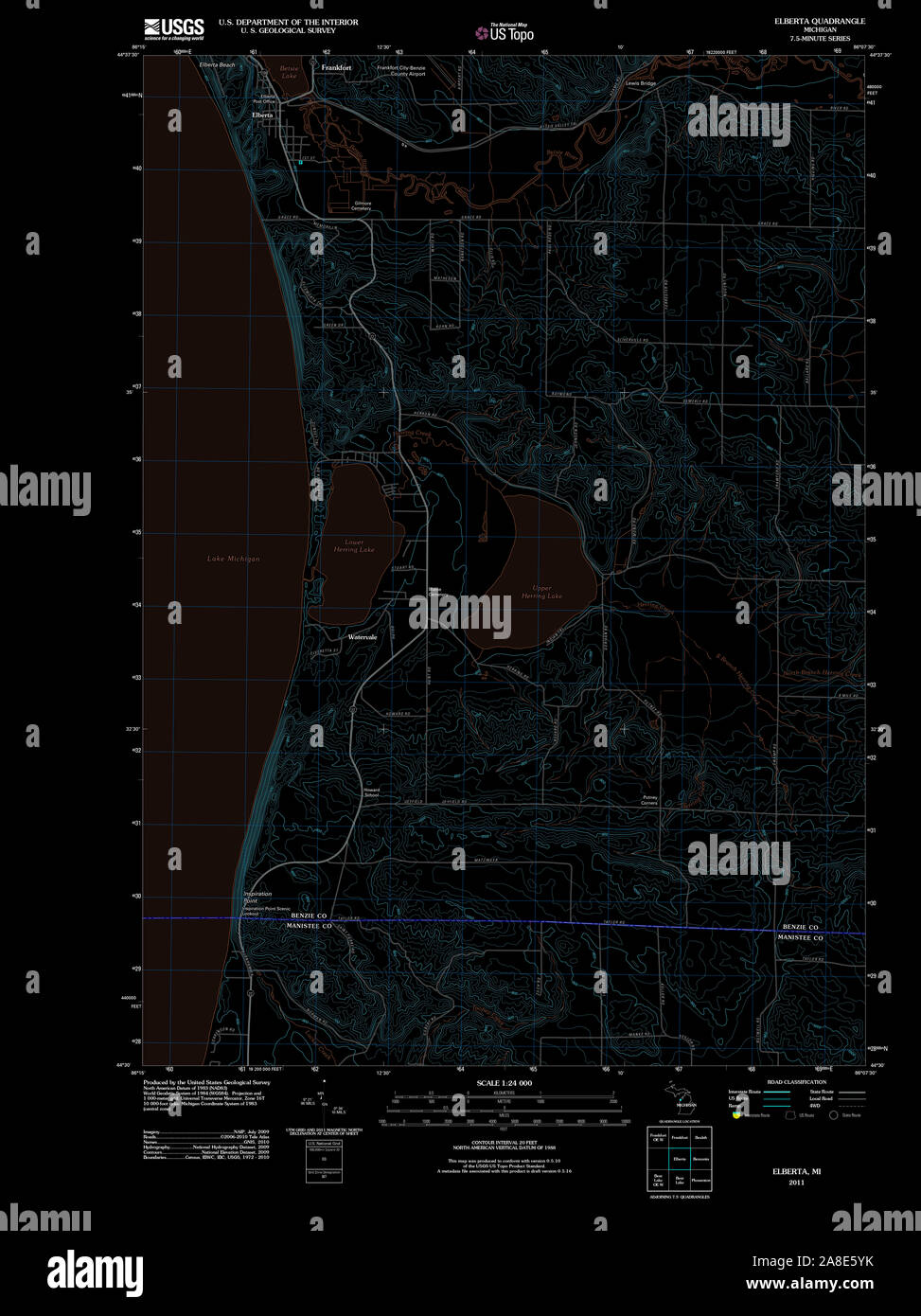 Map of elberta hi-res stock photography and images - Alamy