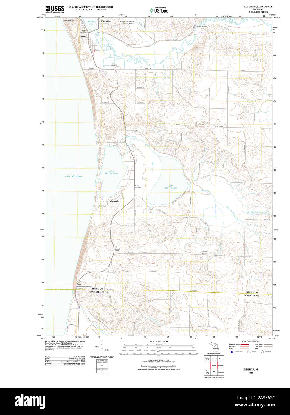 Map of elberta hi-res stock photography and images - Alamy