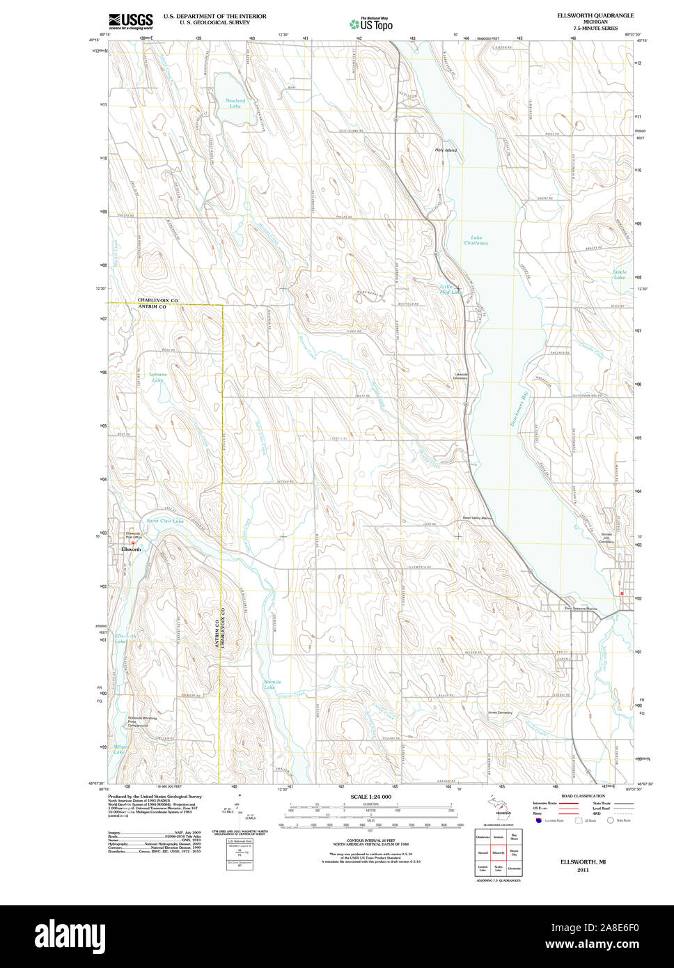 Ellsworth map hi-res stock photography and images - Alamy