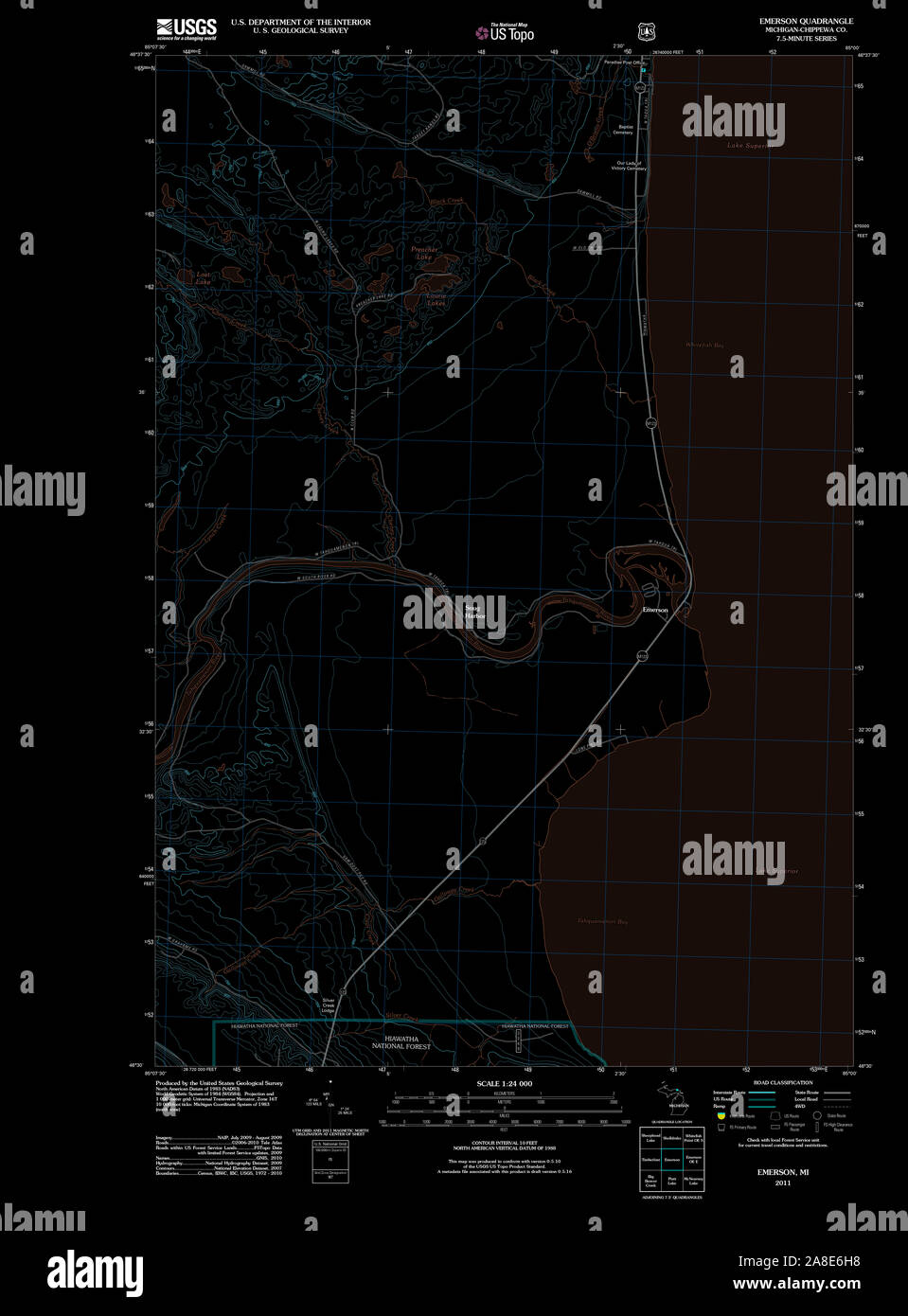 Emerson map hi-res stock photography and images - Alamy