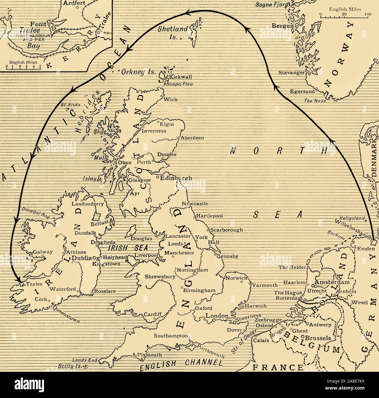 Irish sea map hi-res stock photography and images - Alamy