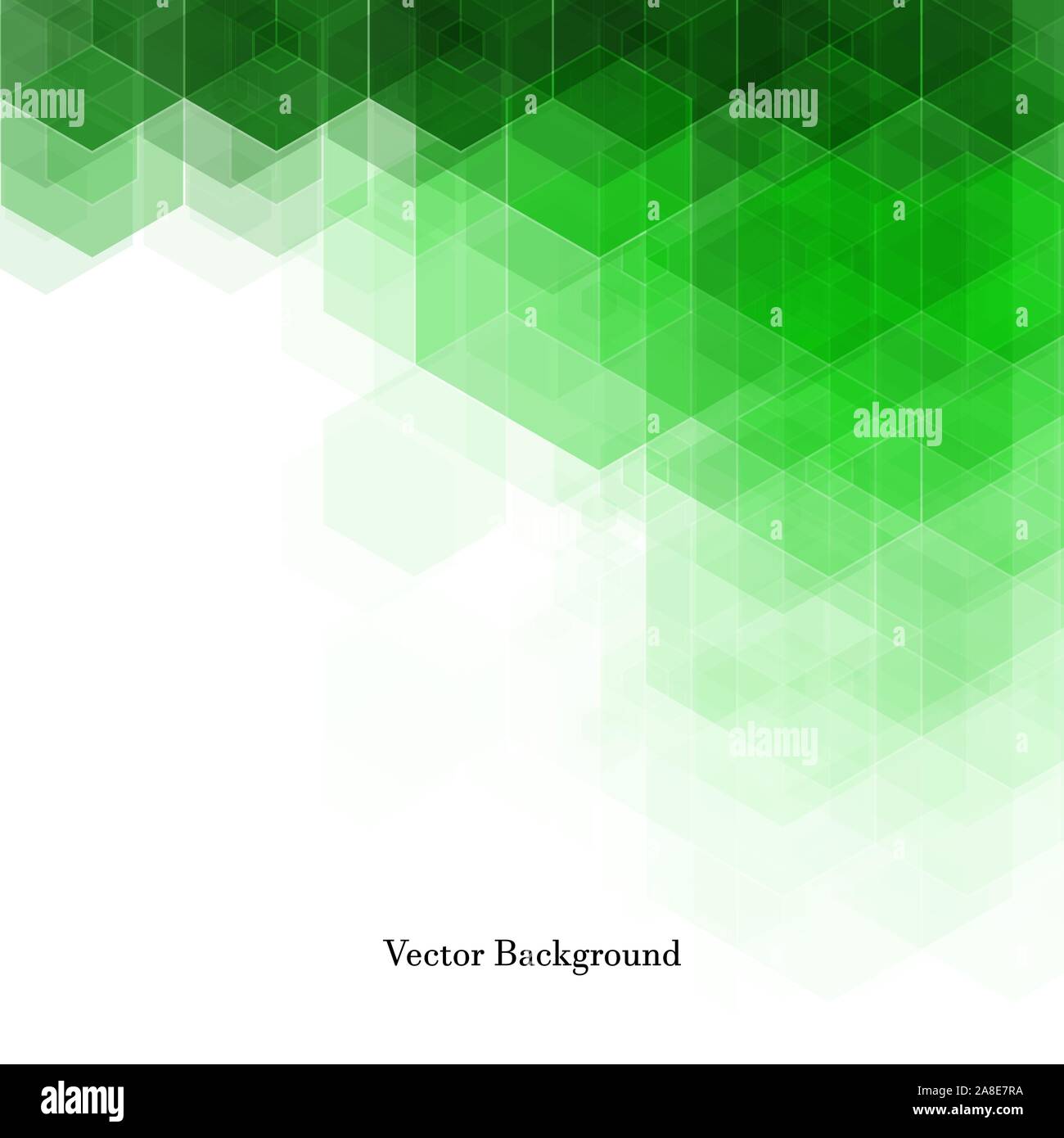 Abstract green hexagons. Background for presentation. presentation ...