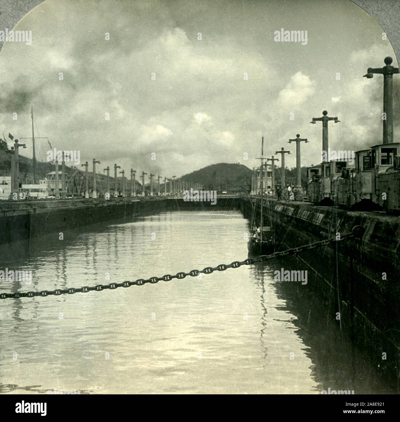 'Through the Panama Canal, Pedro Miguel Locks', c1930s. Pedro Miguel ...