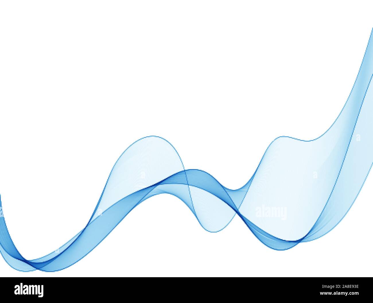 Abstract vector background, transparent waved lines for brochure ...