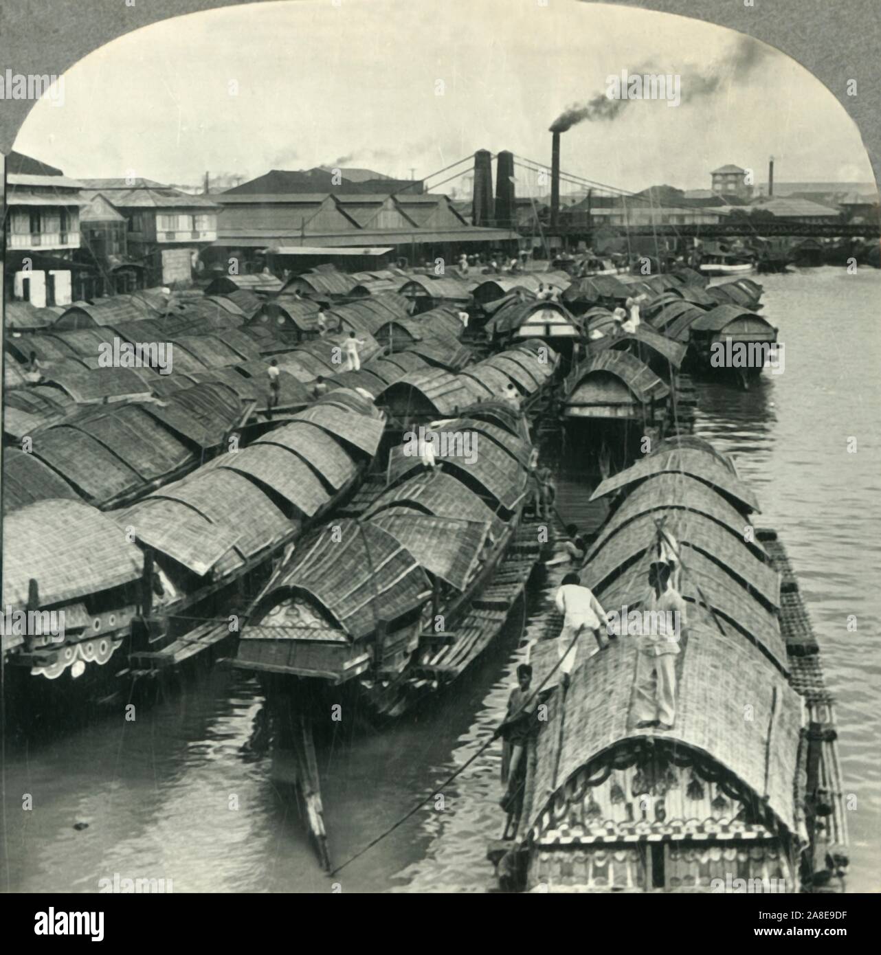 'A Busy Scene on the Pasig River, Manila, Island of Luzon, P.I ...