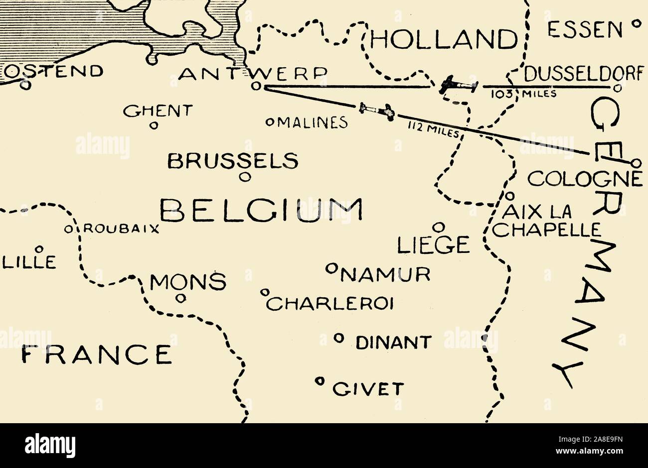 Cologne map 1915 hi-res stock photography and images - Alamy