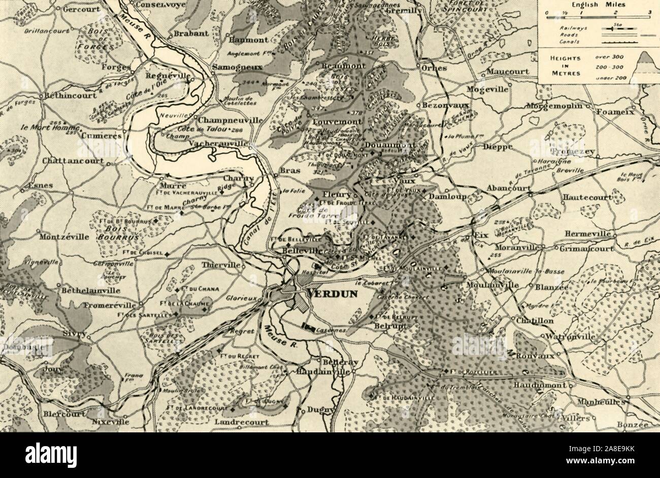 Map western front first world war hi-res stock photography and images ...