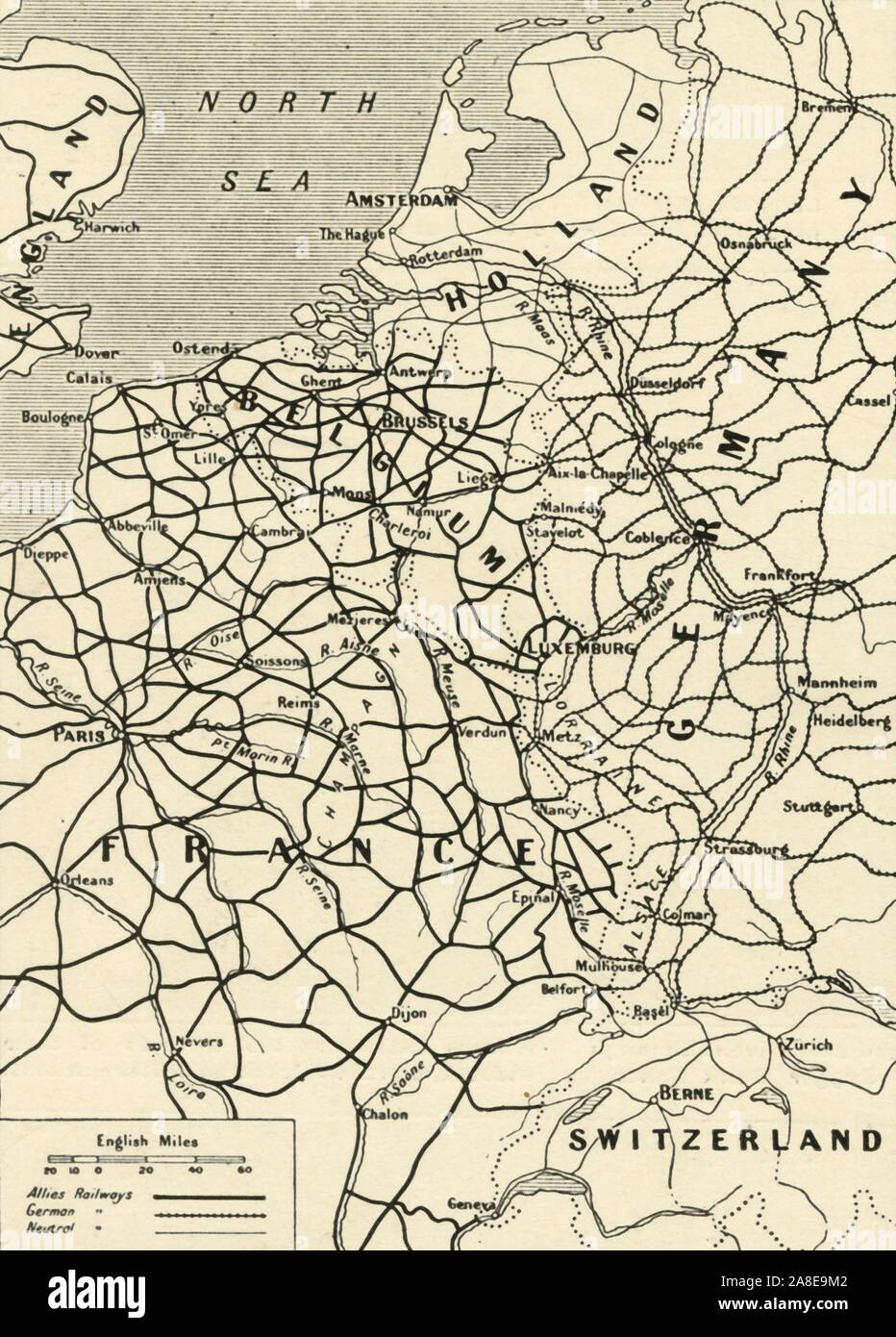 London first train map hi-res stock photography and images - Alamy
