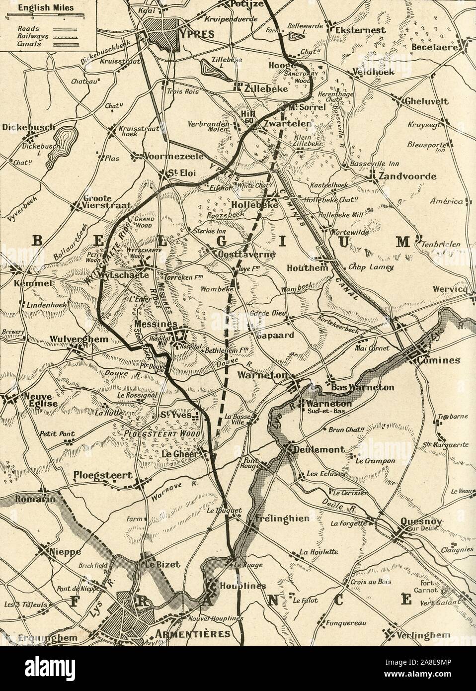 'The Battle of Messines', 1917. From "The War Illustrated Album De Luxe ...