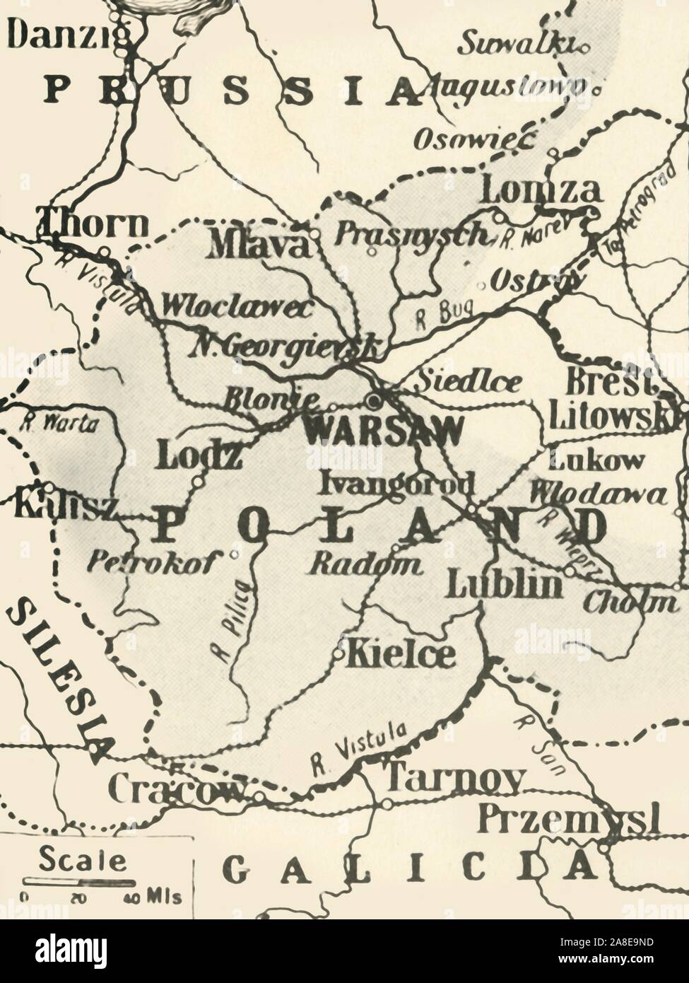 World war i map 1915 hi-res stock photography and images - Alamy