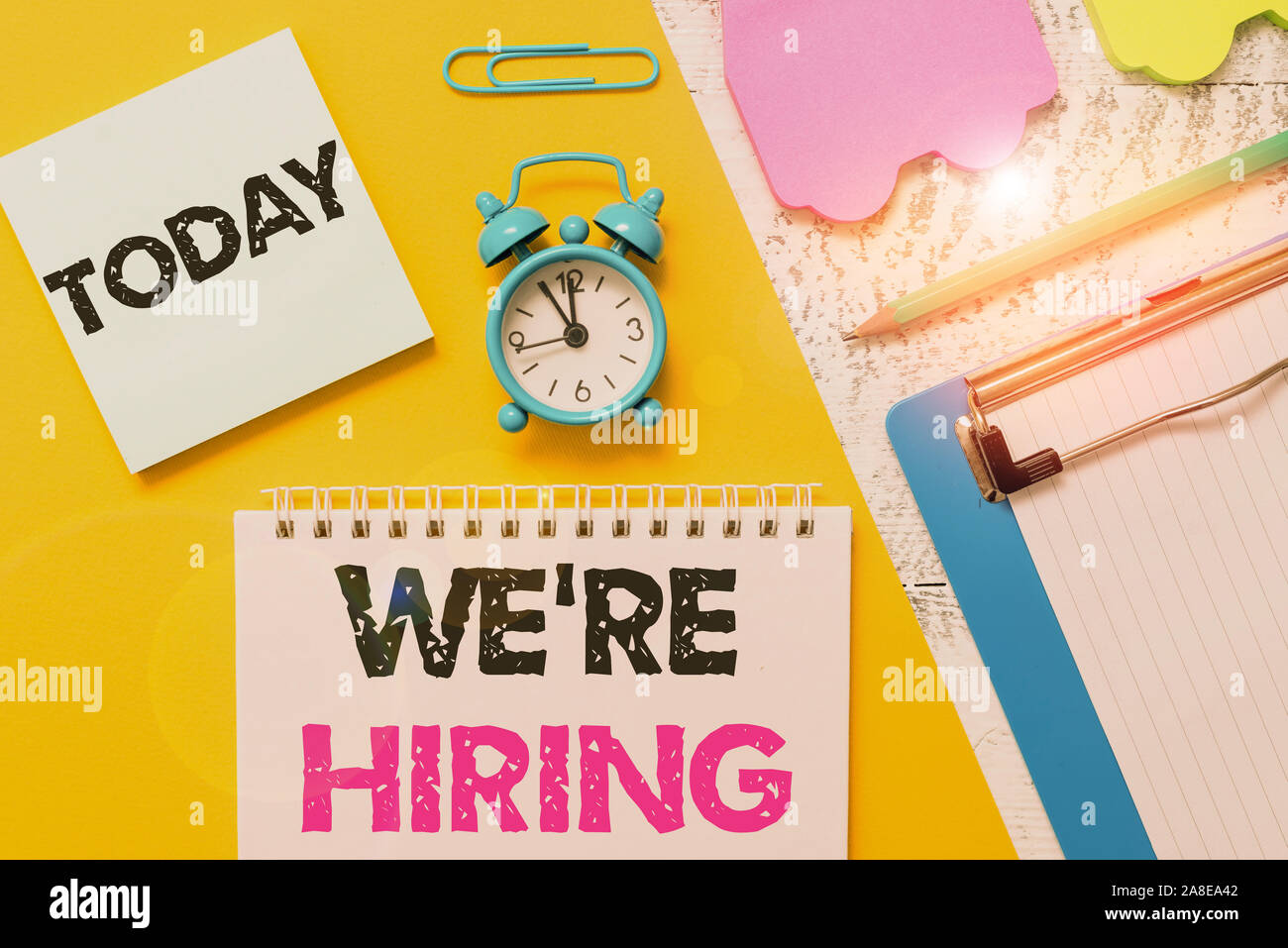 Word writing text We Re Hiring. Business photo showcasing process of ...