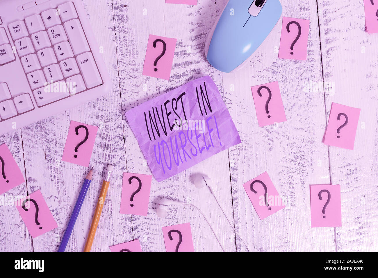 Writing note showing Invest In Yourself. Business concept for nvesting ...